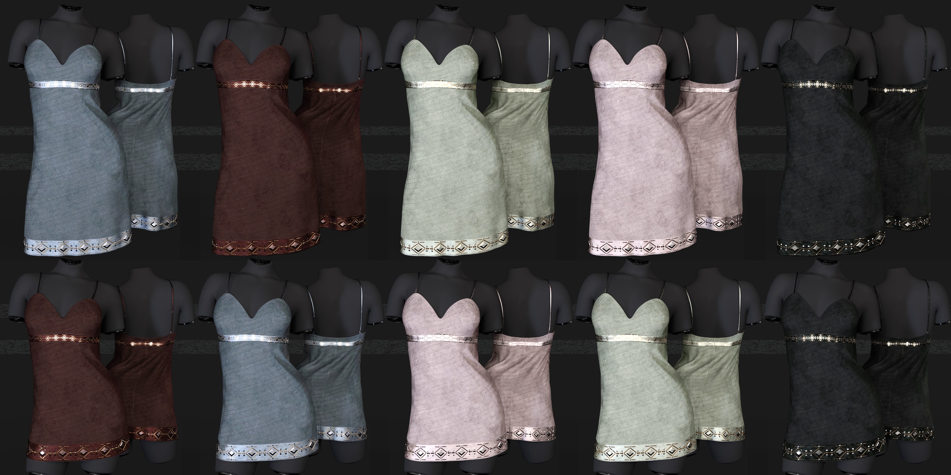 dForce CB Slip In Time Texture Expansions Bundle | Daz 3D