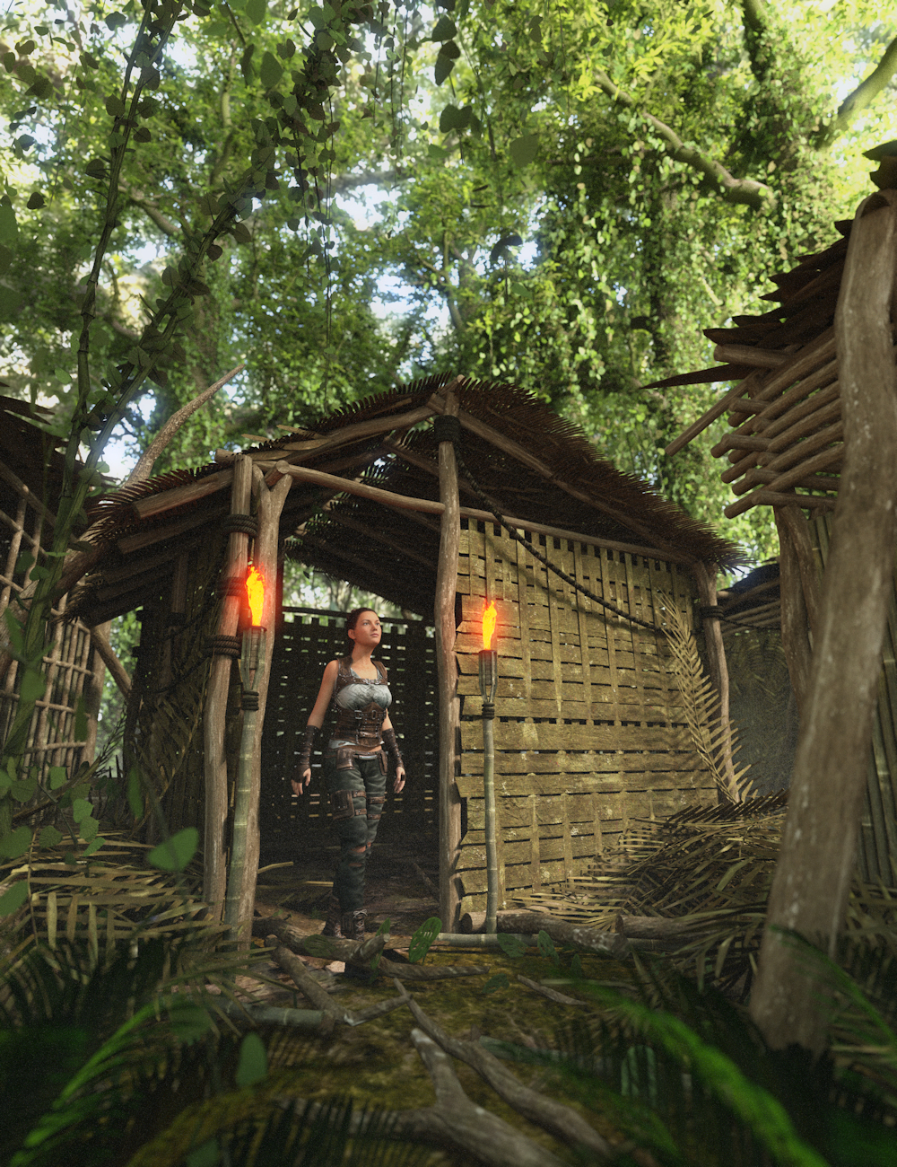 Jungle Huts 2 | Daz 3D