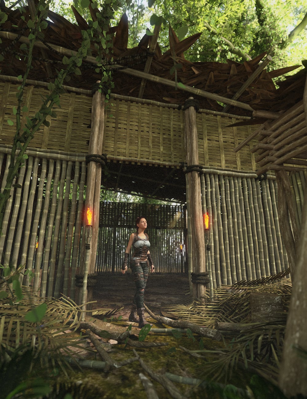 Jungle Huts 2 | Daz 3D