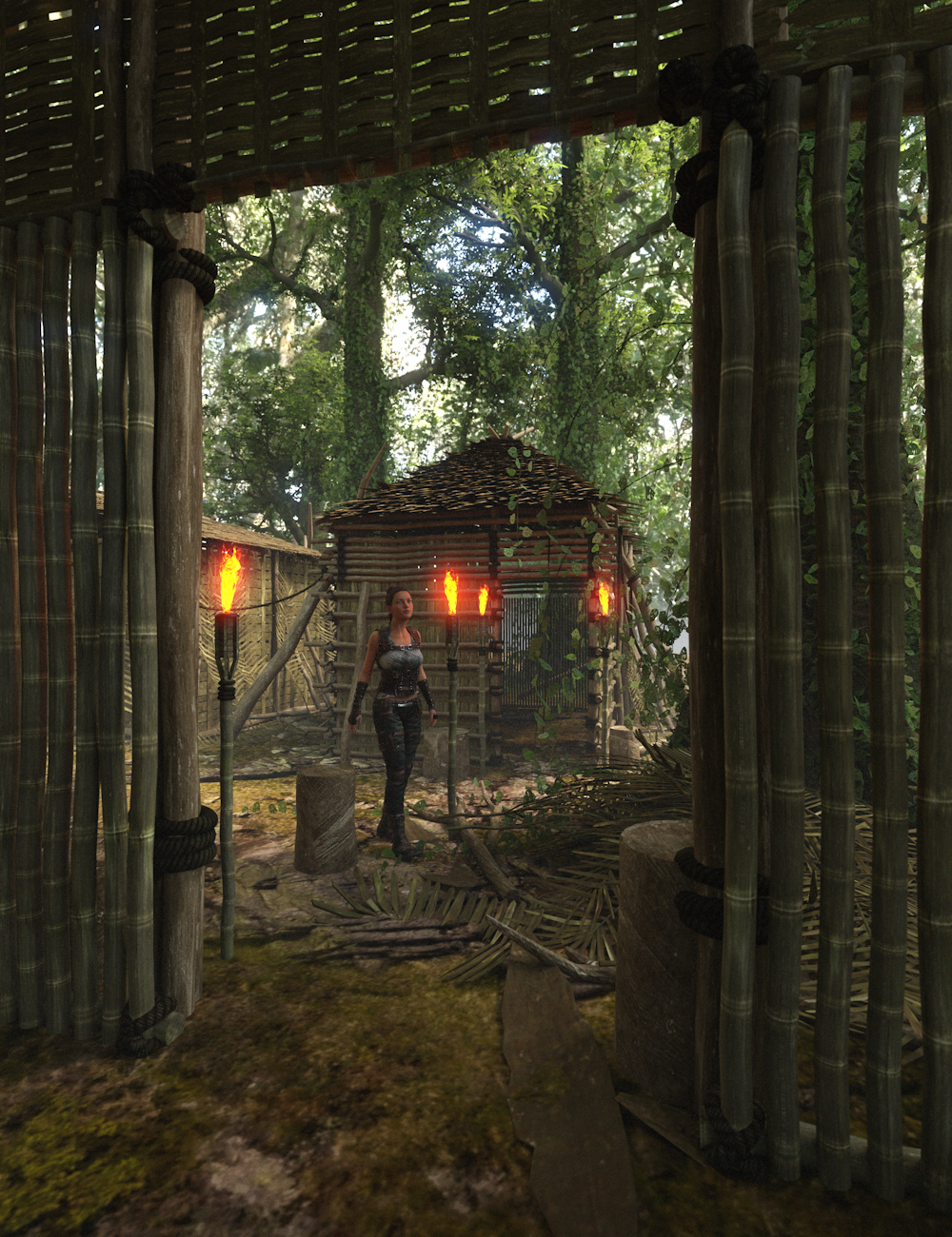 Jungle Huts 2 | Daz 3D