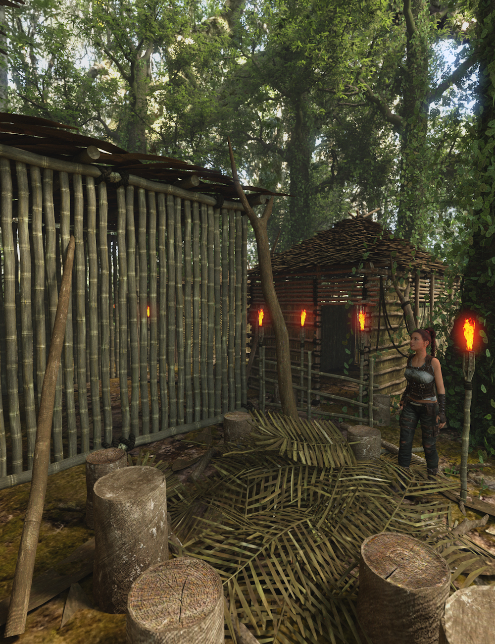 Jungle Huts 2 | Daz 3D