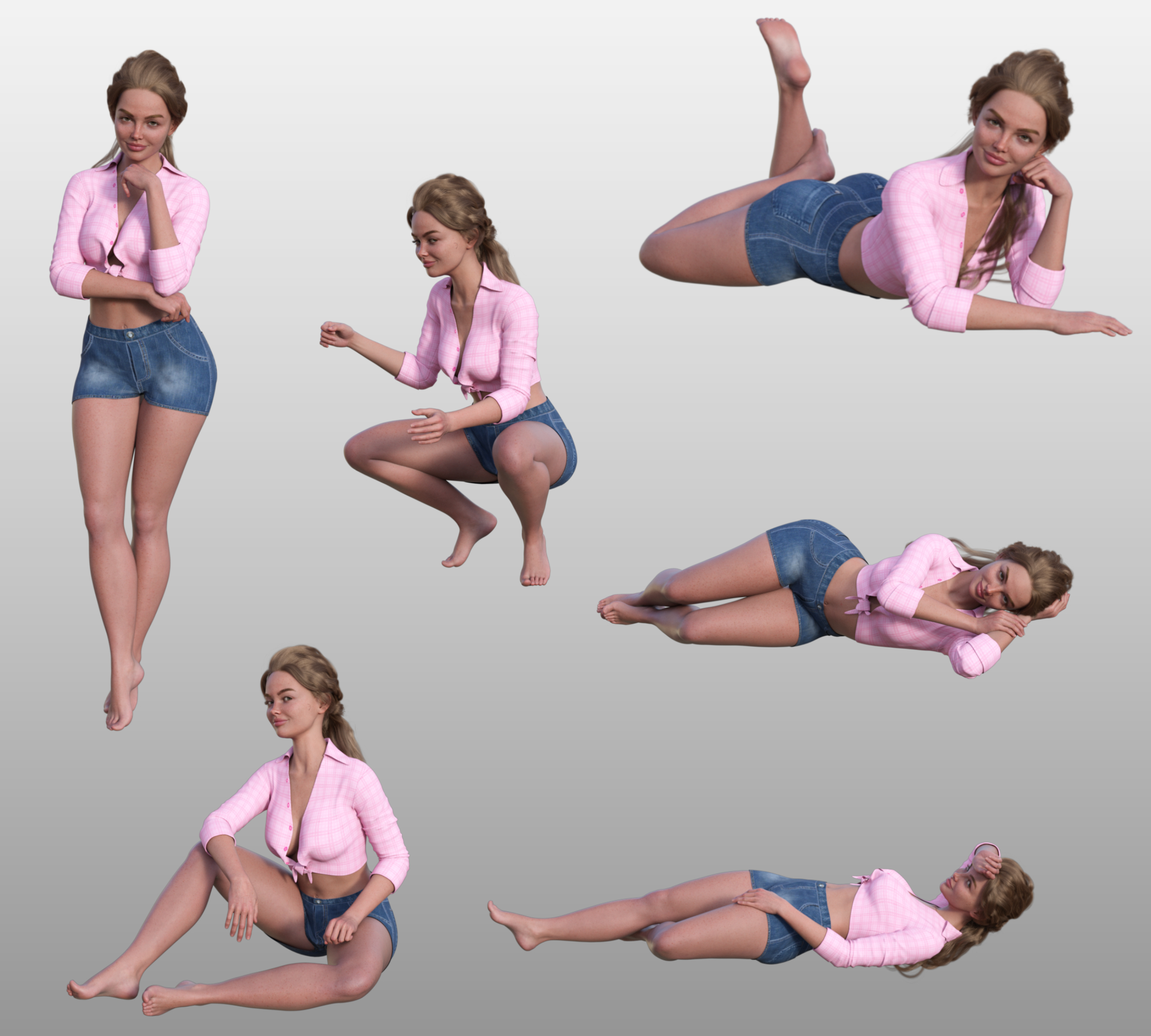 FG Farm Girl Poses | Daz 3D