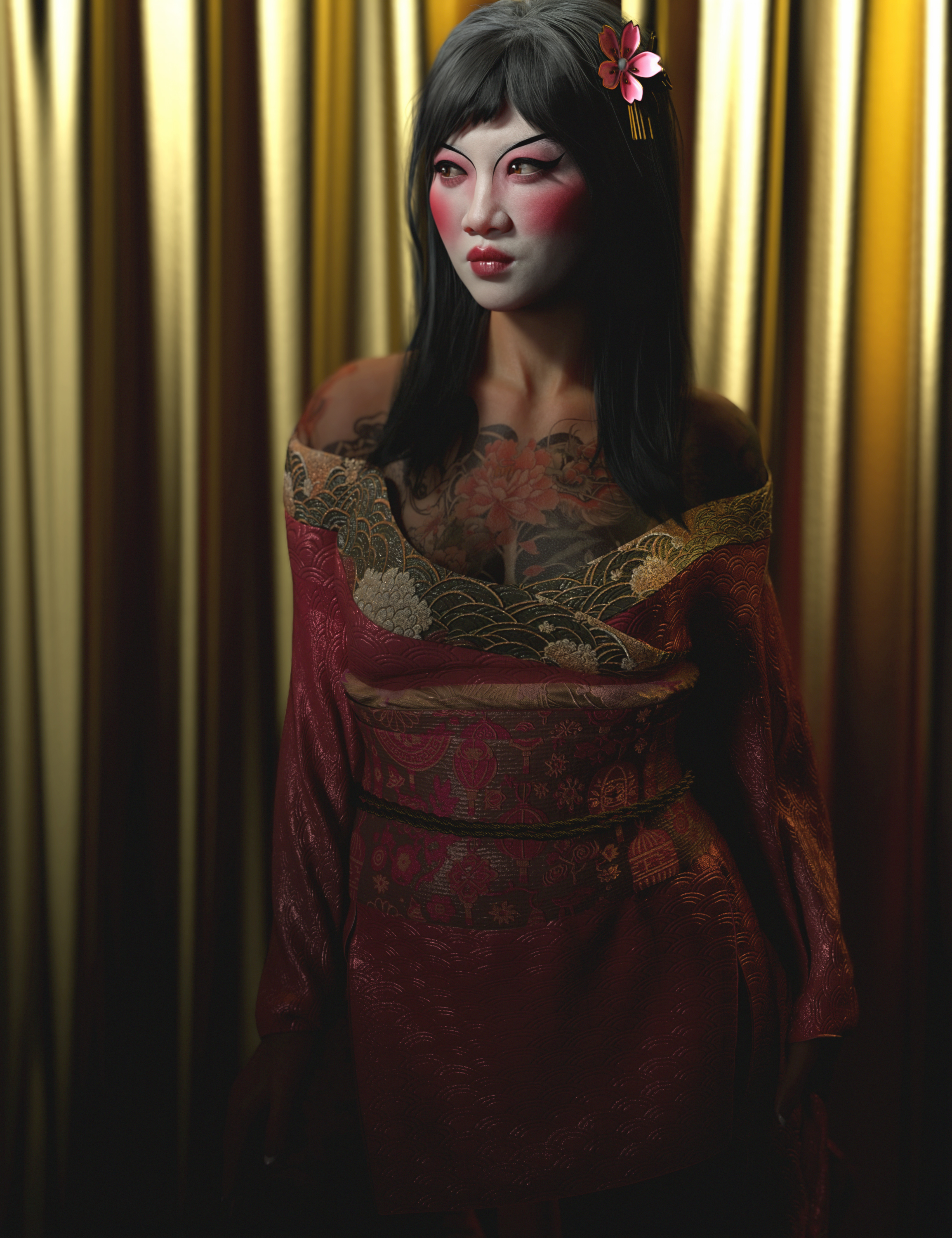 Irezumi Collective Kabuki for Genesis 9 | Daz 3D