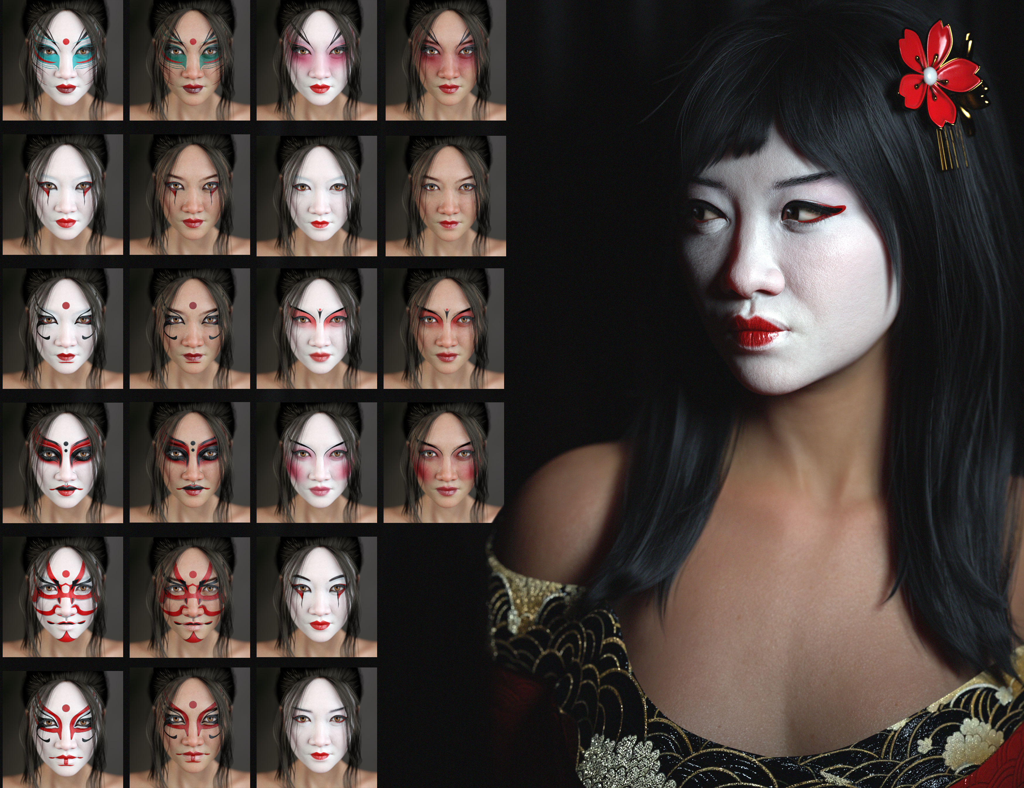 Irezumi Collective Kabuki for Genesis 9 | Daz 3D