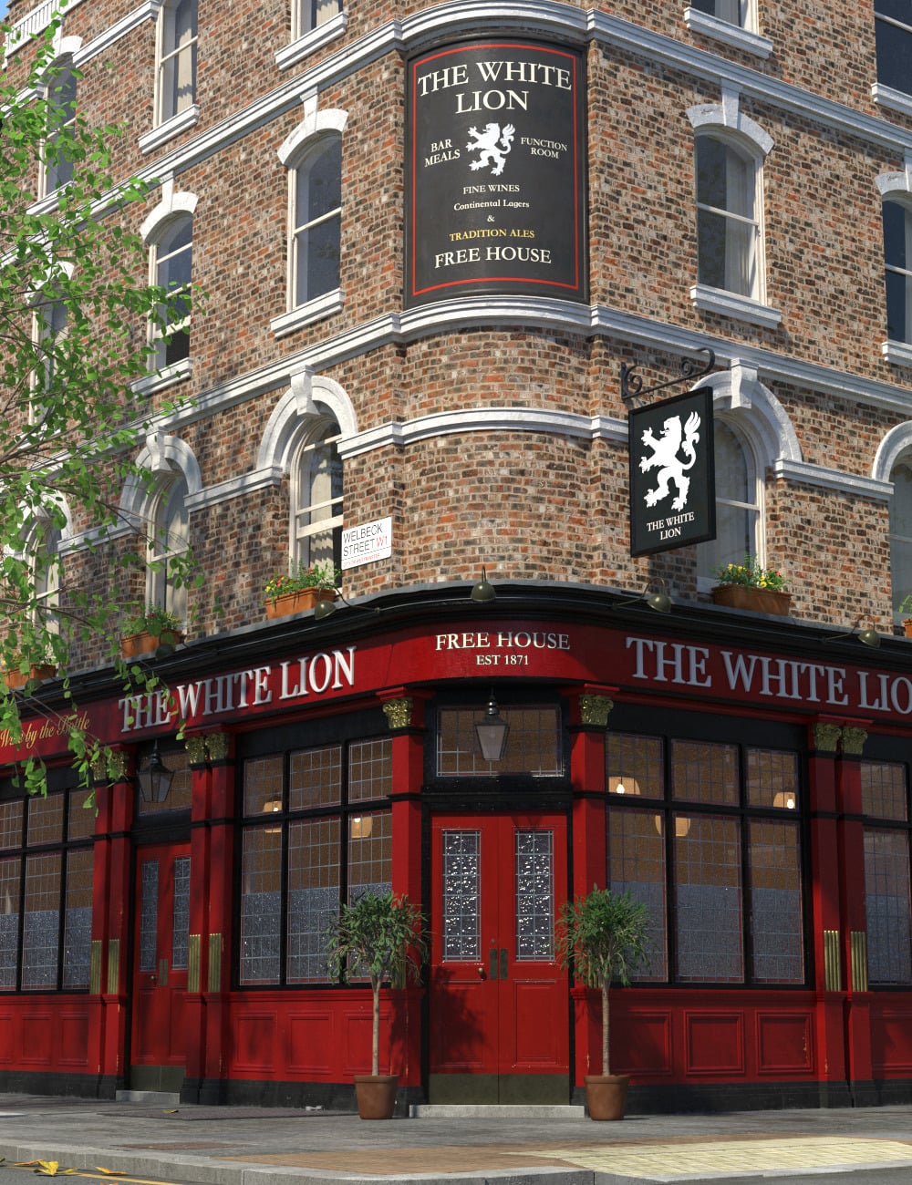 The White Lion London Pub | Daz 3D