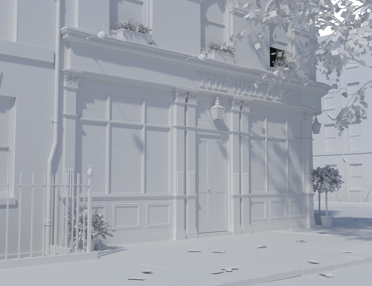 The White Lion London Pub | Daz 3D