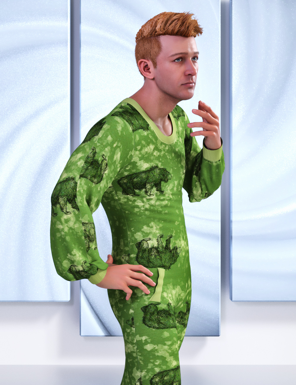 JMR dForce Simon Pajamas for Genesis 9 and 8 Males | Daz 3D