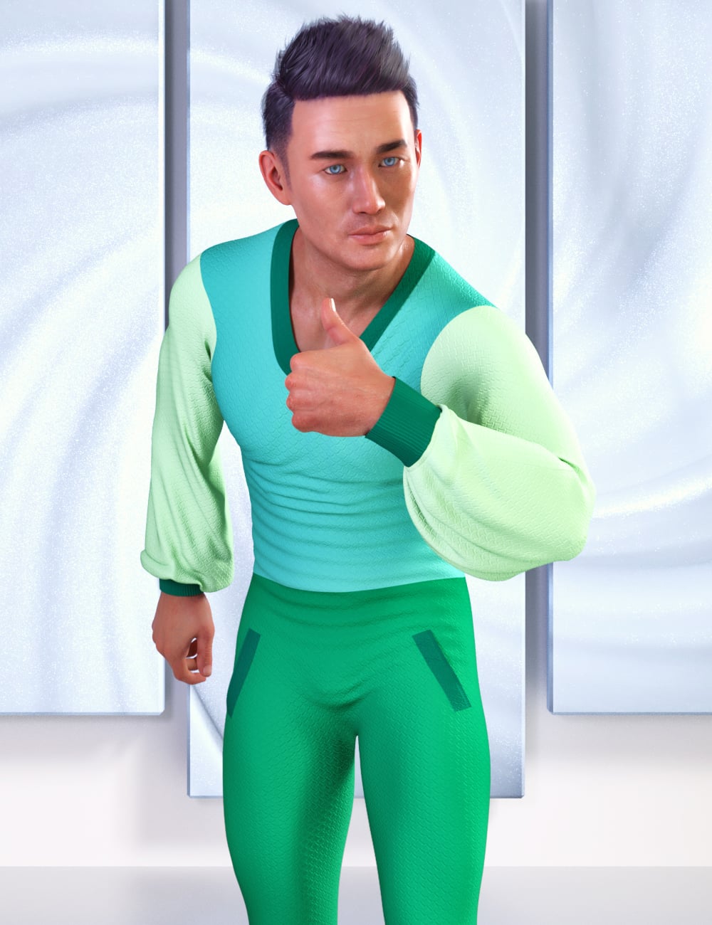 JMR dForce Simon Pajamas for Genesis 9 and 8 Males | Daz 3D