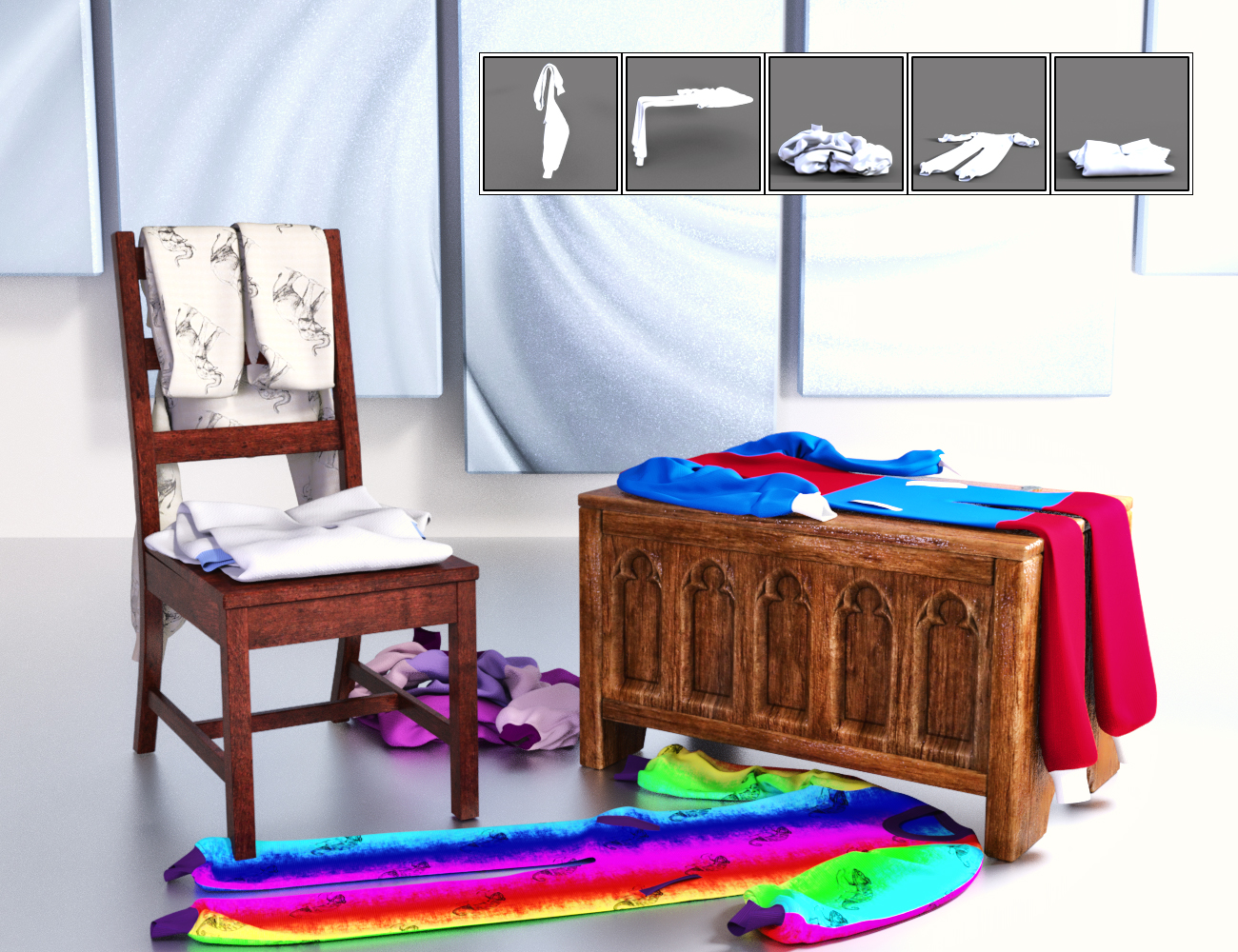 JMR dForce Simon Pajamas for Genesis 9 and 8 Males | Daz 3D