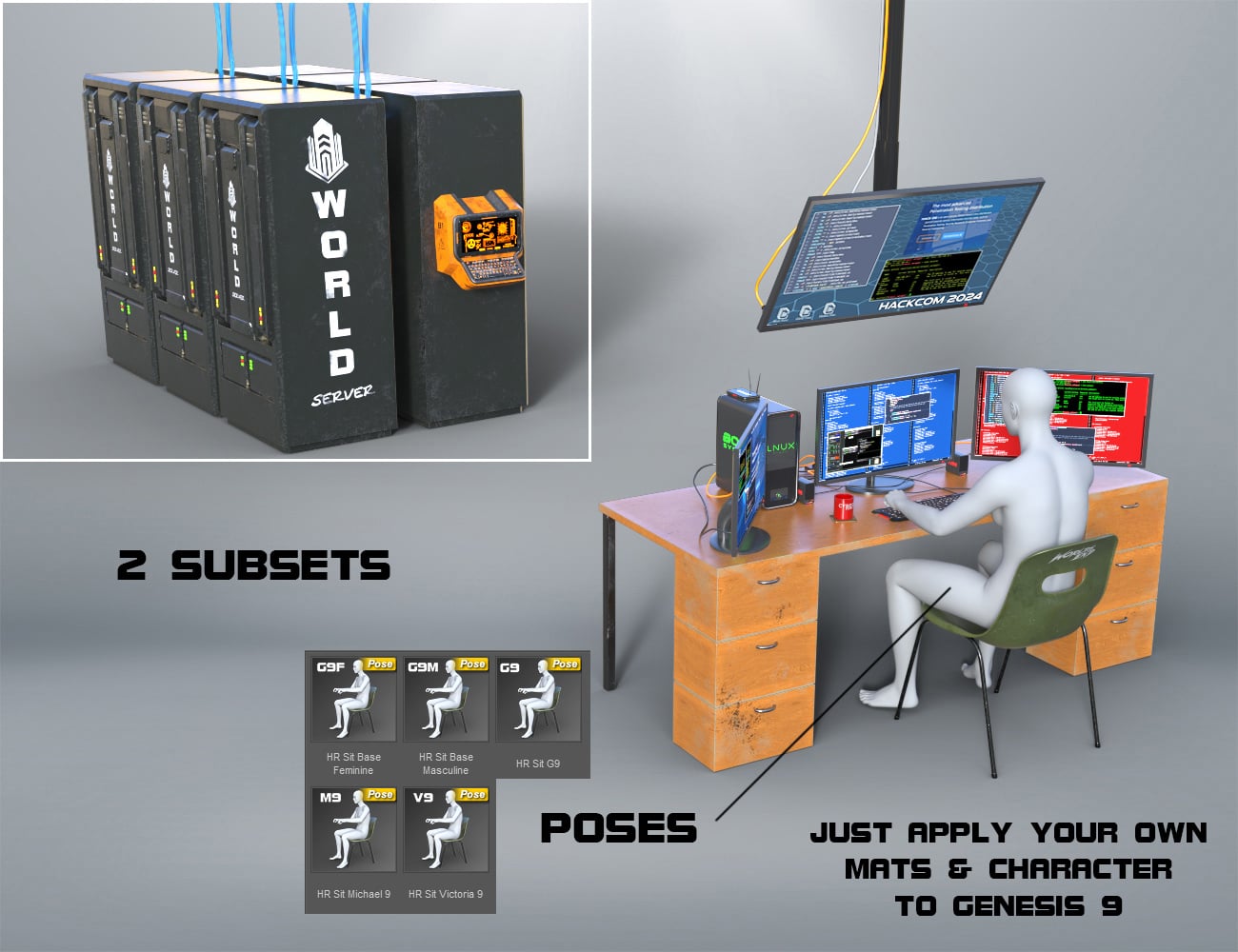 The Hacker Room | Daz 3D