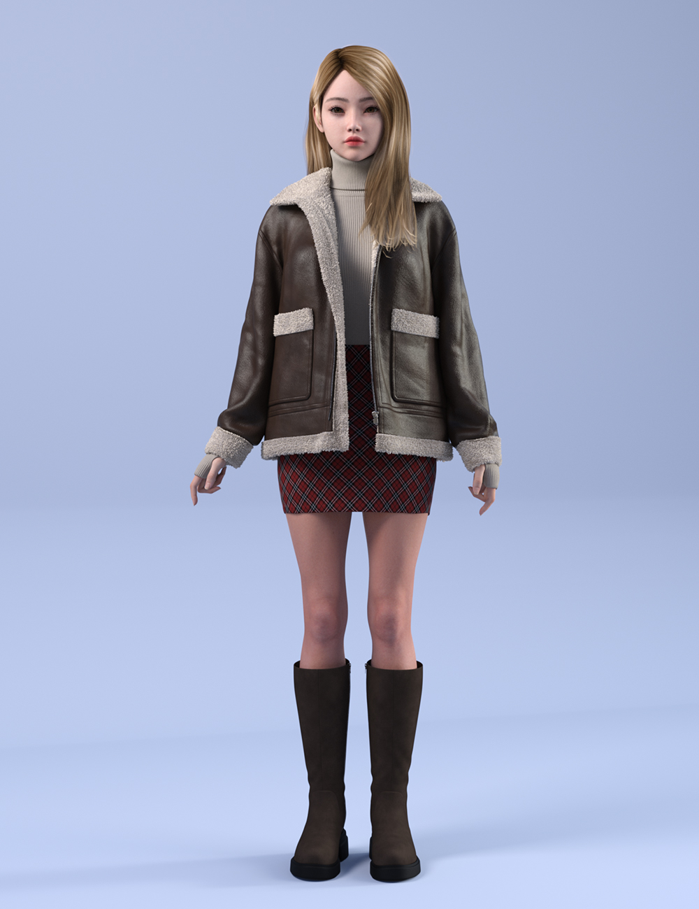 dForce HnC24 Mustang Jacket Outfit for Genesis 9 | Daz 3D