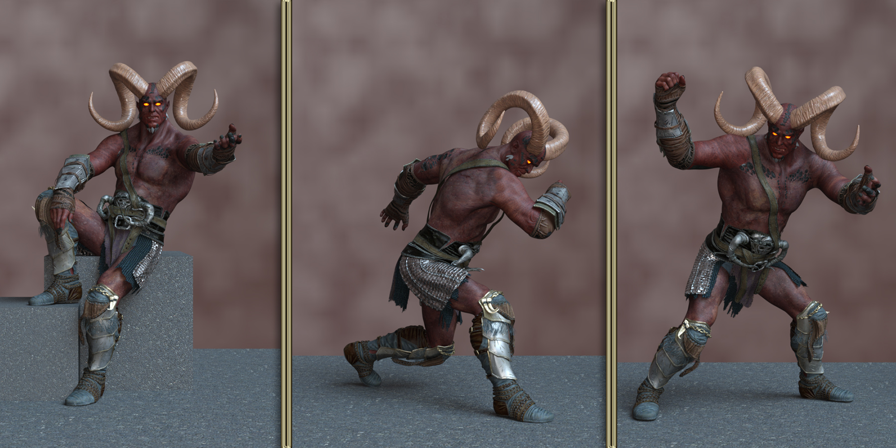 Summoned Demon Poses for Astaroth 9 | Daz 3D