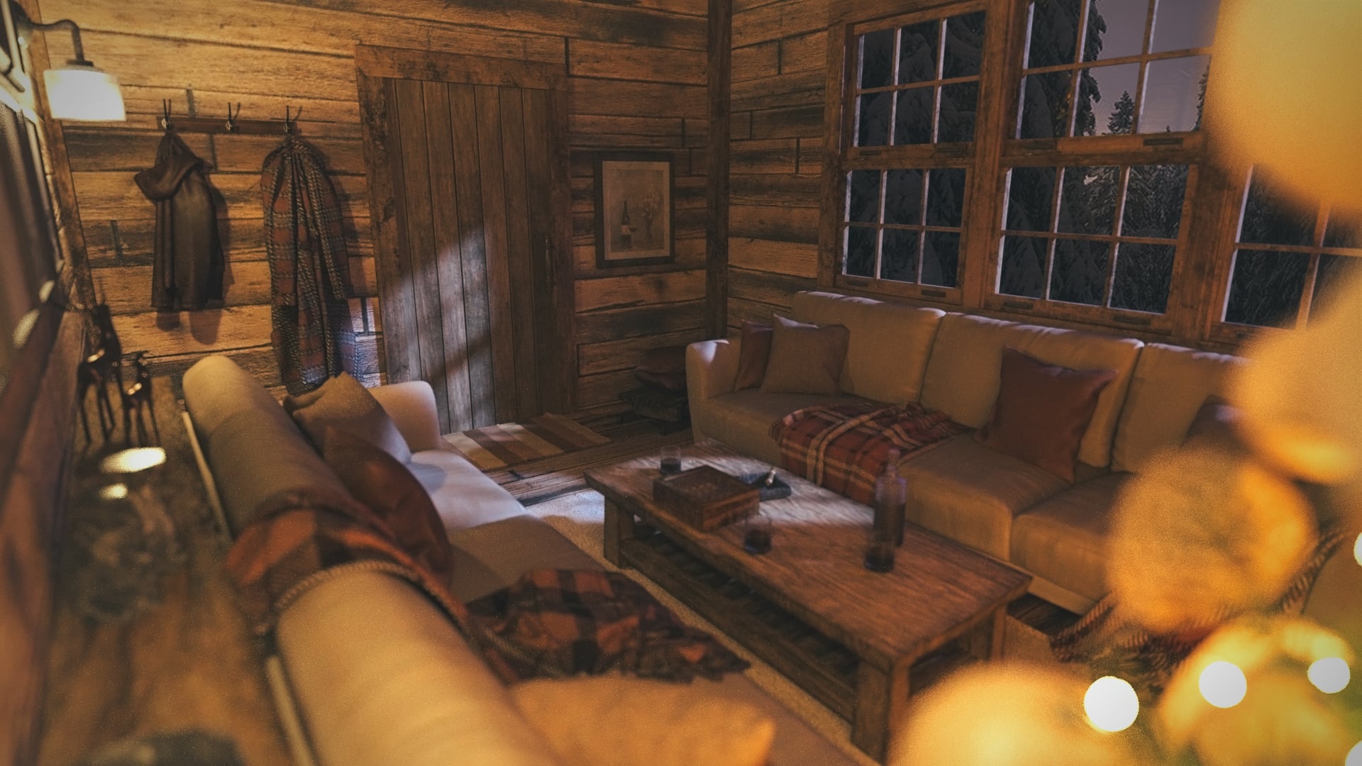 Rustic Christmas Cabin | Daz 3D