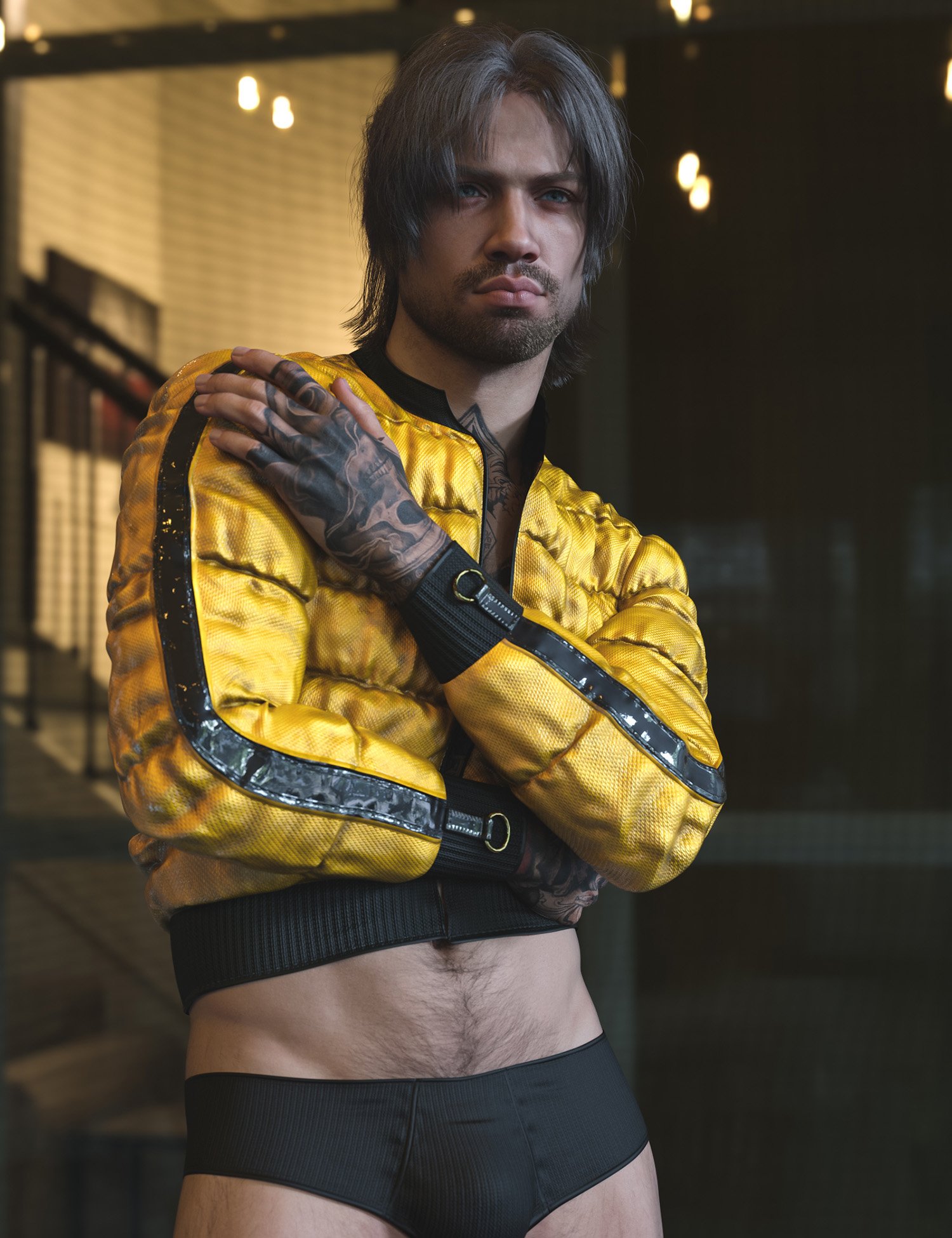 Boyfriend Puffer Jacket for Genesis 9 | Daz 3D