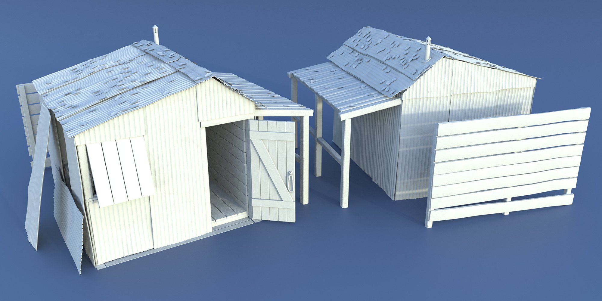 Backwater Shack and Props | Daz 3D