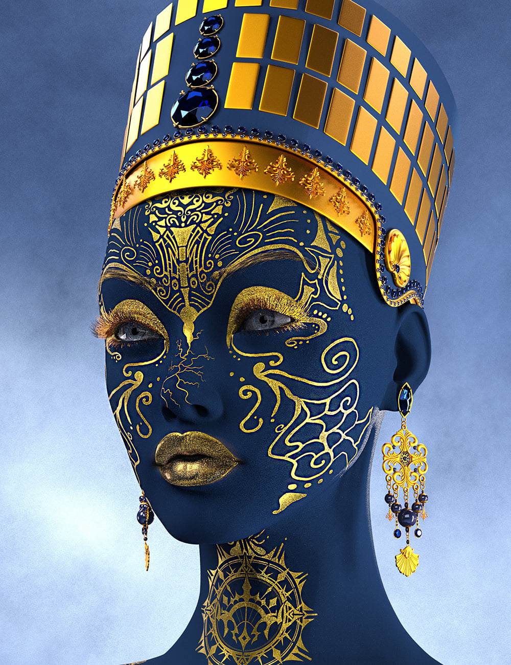 Blue Textures Set for Genesis 9 | Daz 3D