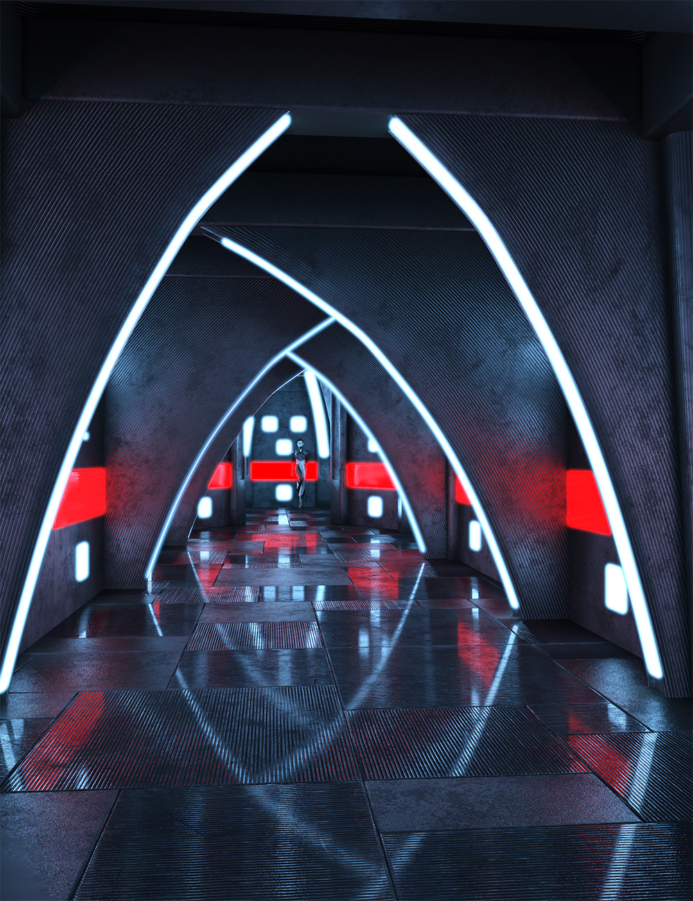 Onyx Cyber Base Construction Set | Daz 3D