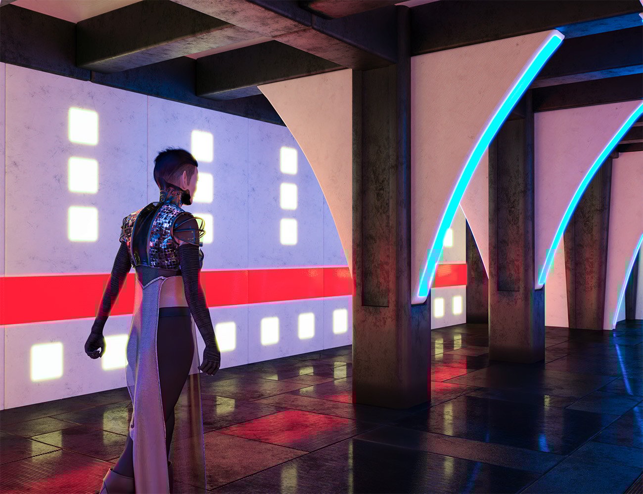 Onyx Cyber Base Construction Set | Daz 3D