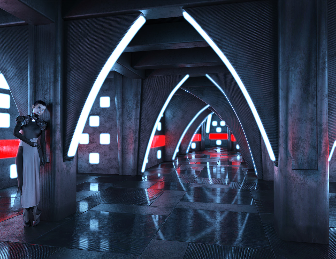 Onyx Cyber Base Construction Set | Daz 3D