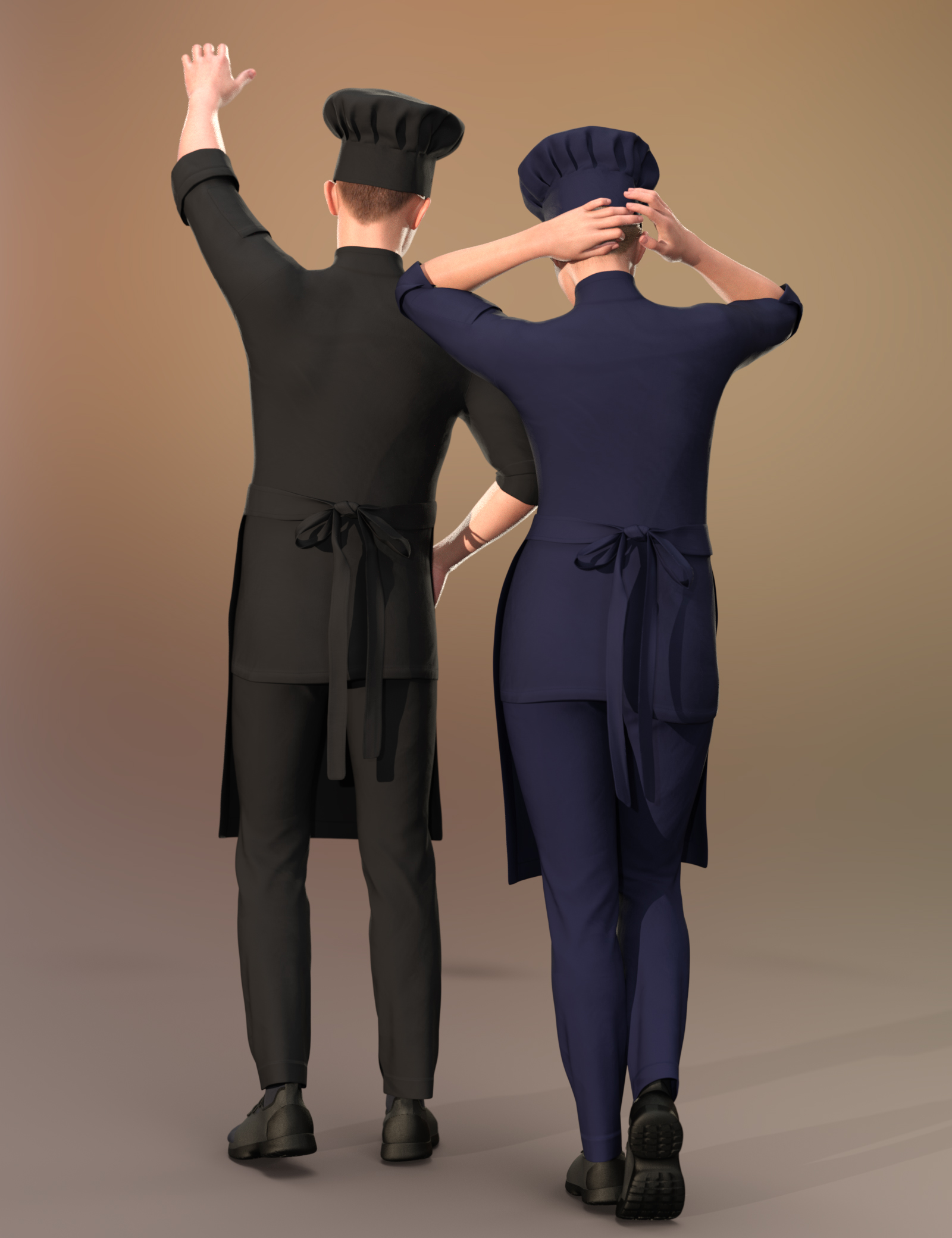 dForce MK Chef Uniform for Genesis 9 | Daz 3D