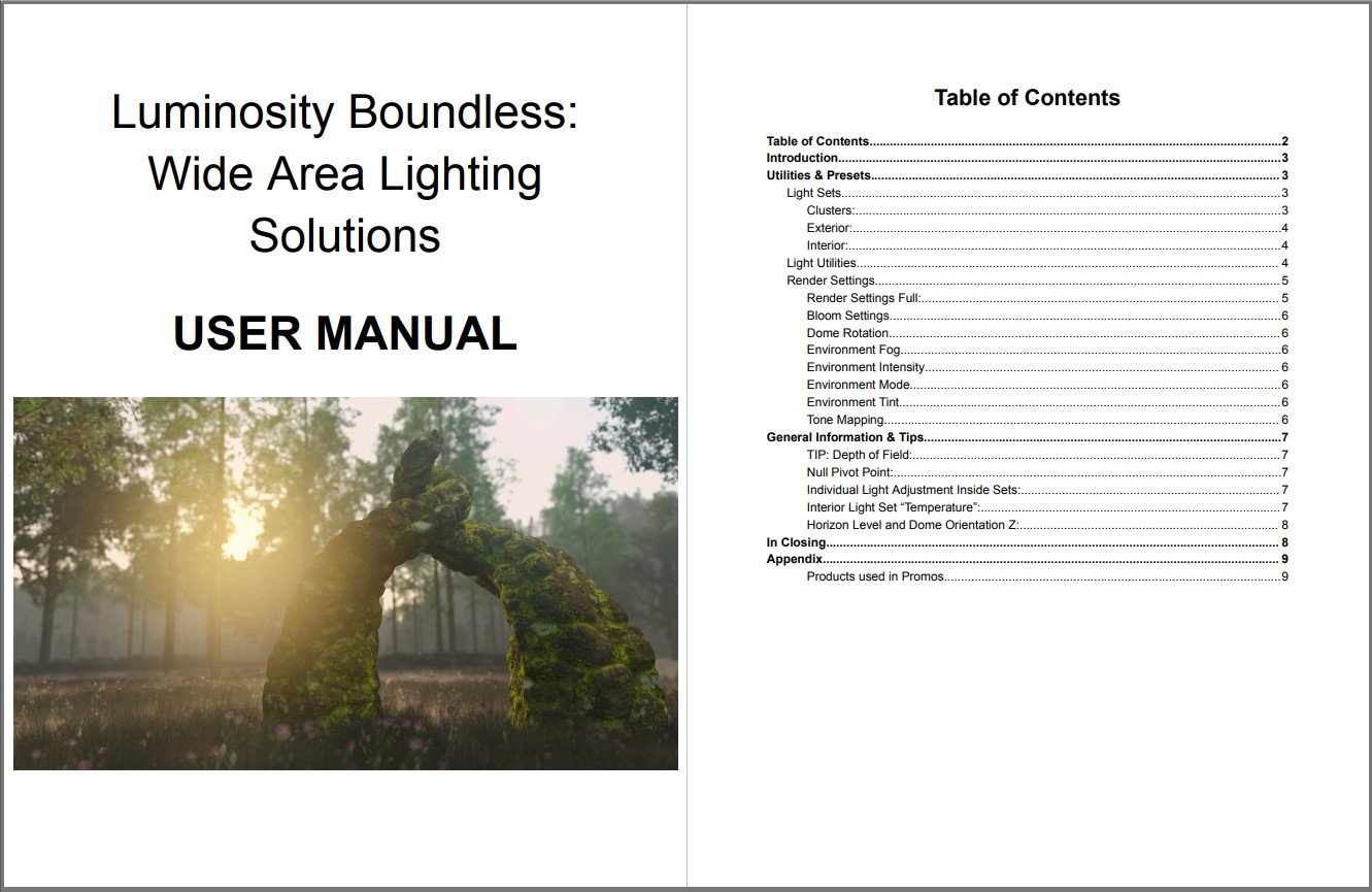 Luminosity Boundless Wide Area Lighting | Daz 3D Luminosity Boundless Wide Area Lighting | Daz 3D
