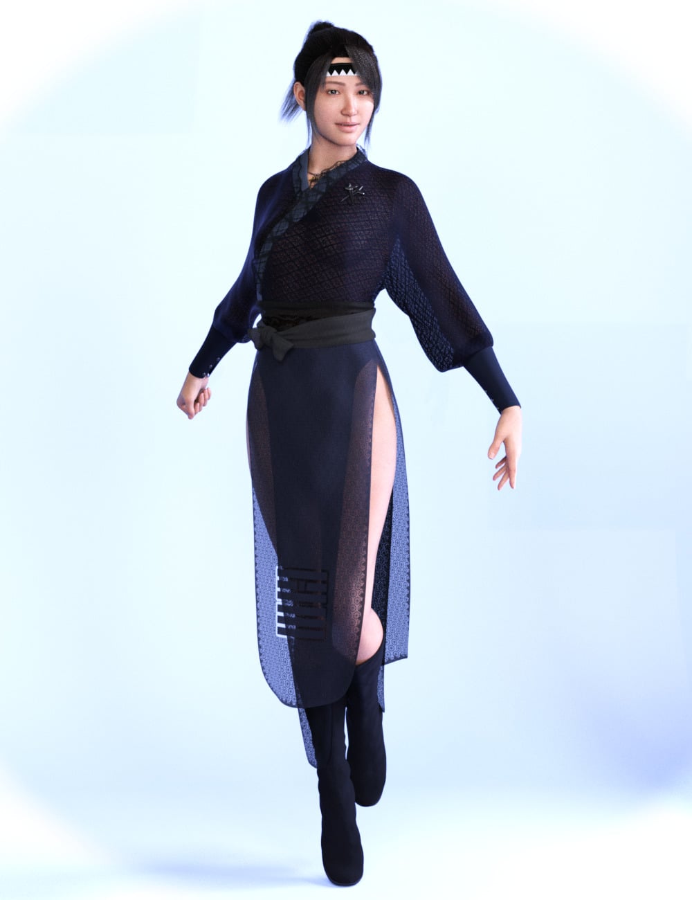 Noki Qingluan HD for Genesis 9 Bundle | Daz 3D