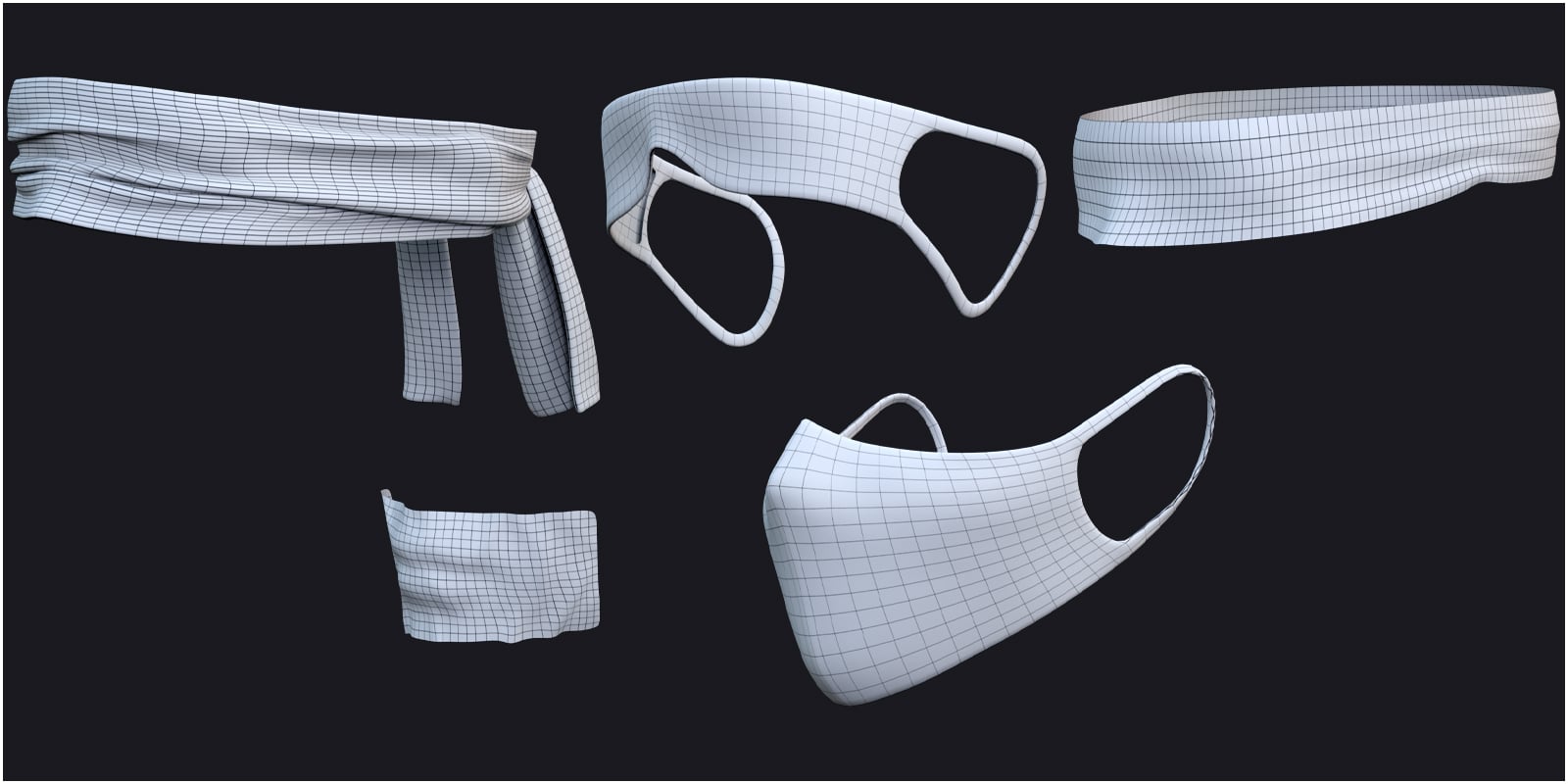 dForce BS Blindfold and Mask Suit for Genesis 9 | Daz 3D