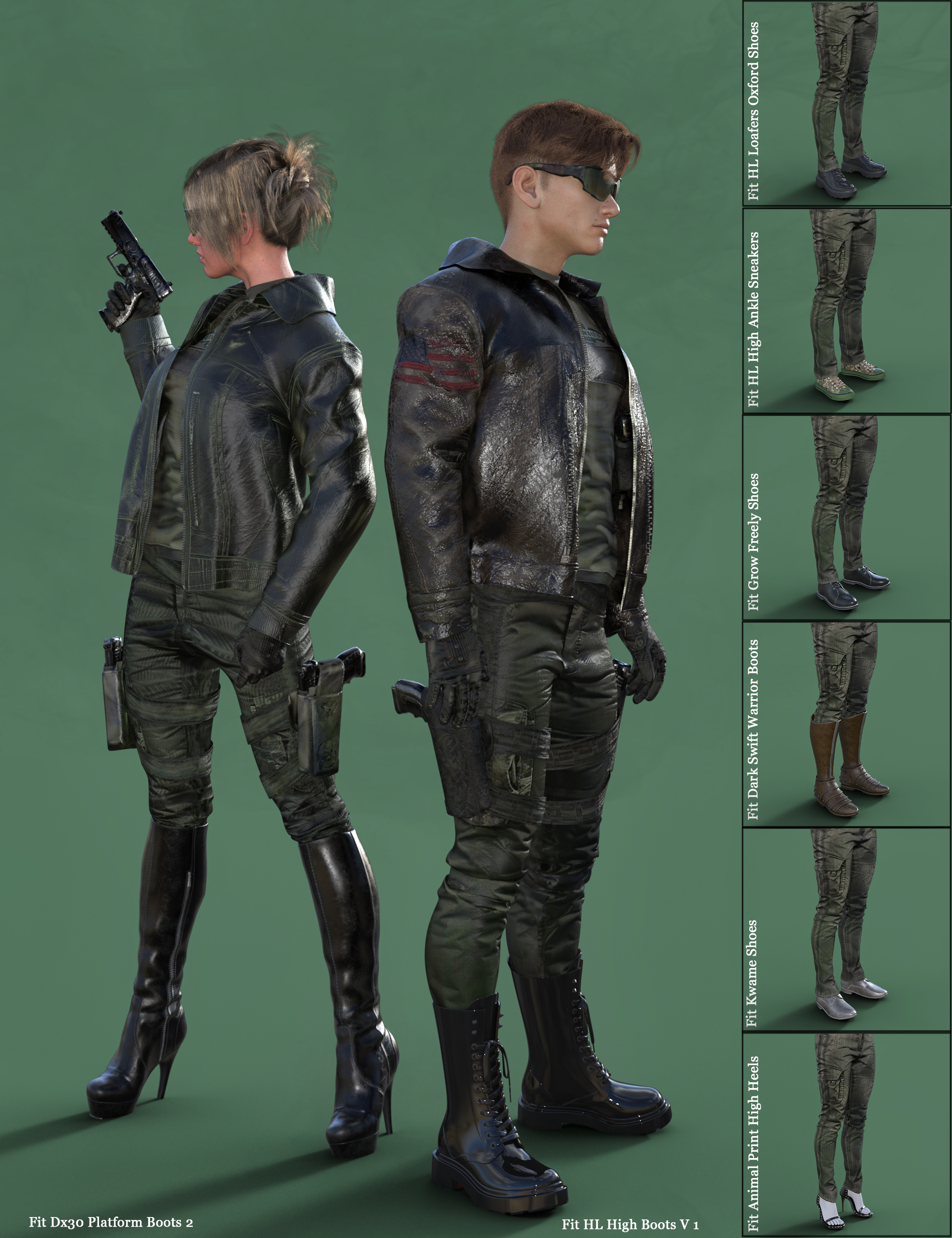 Agent Jones Fit Other Boots | Daz 3D