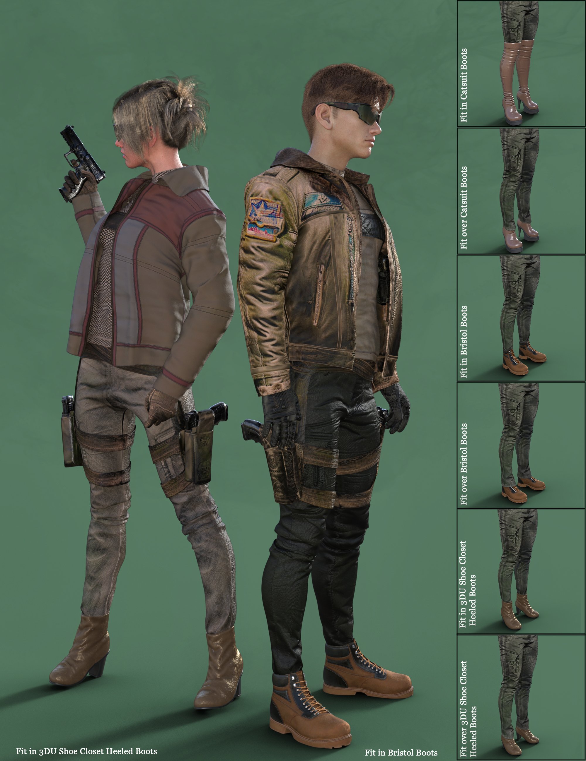 Agent Jones Fit Other Boots | Daz 3D