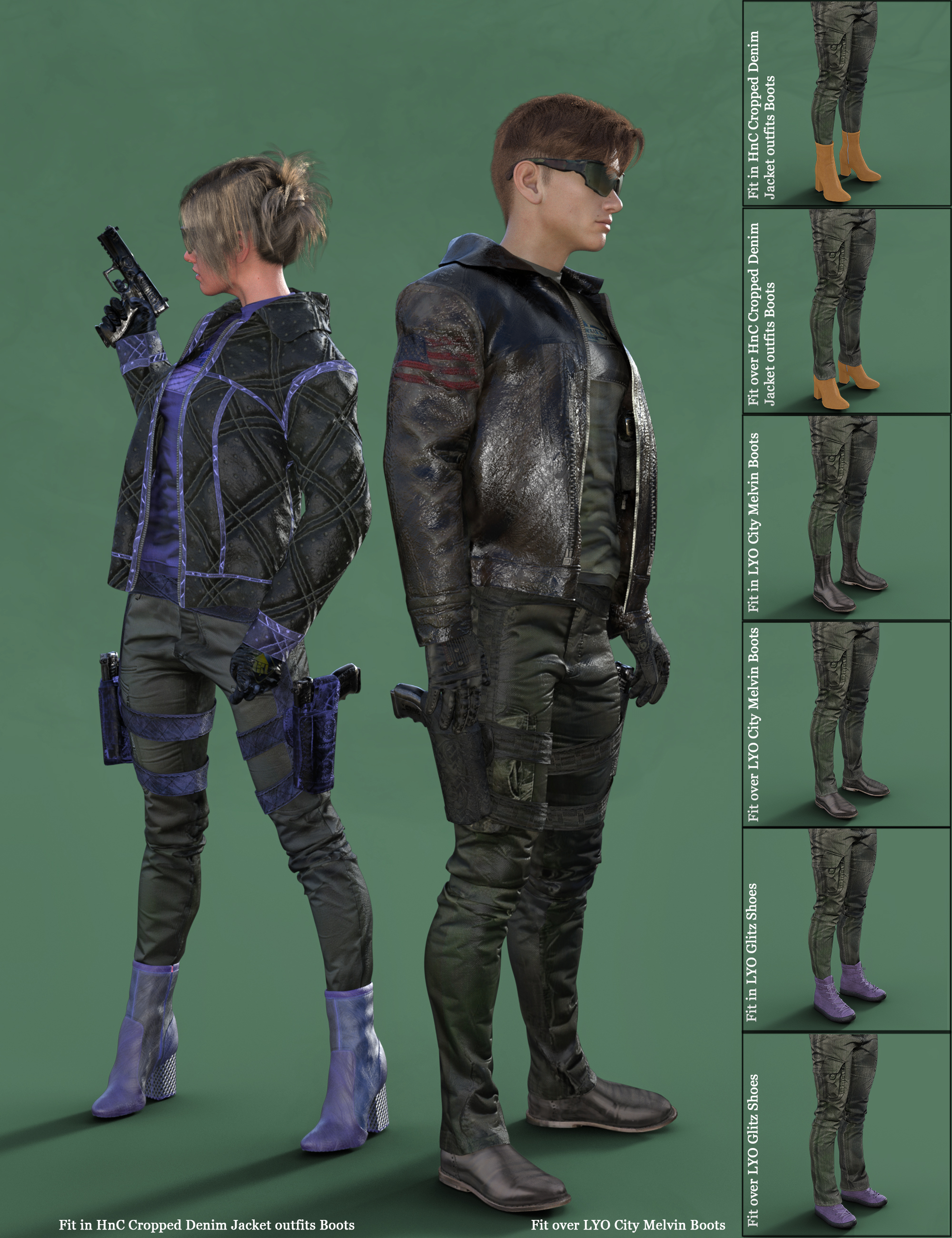 Agent Jones Fit Other Boots | Daz 3D