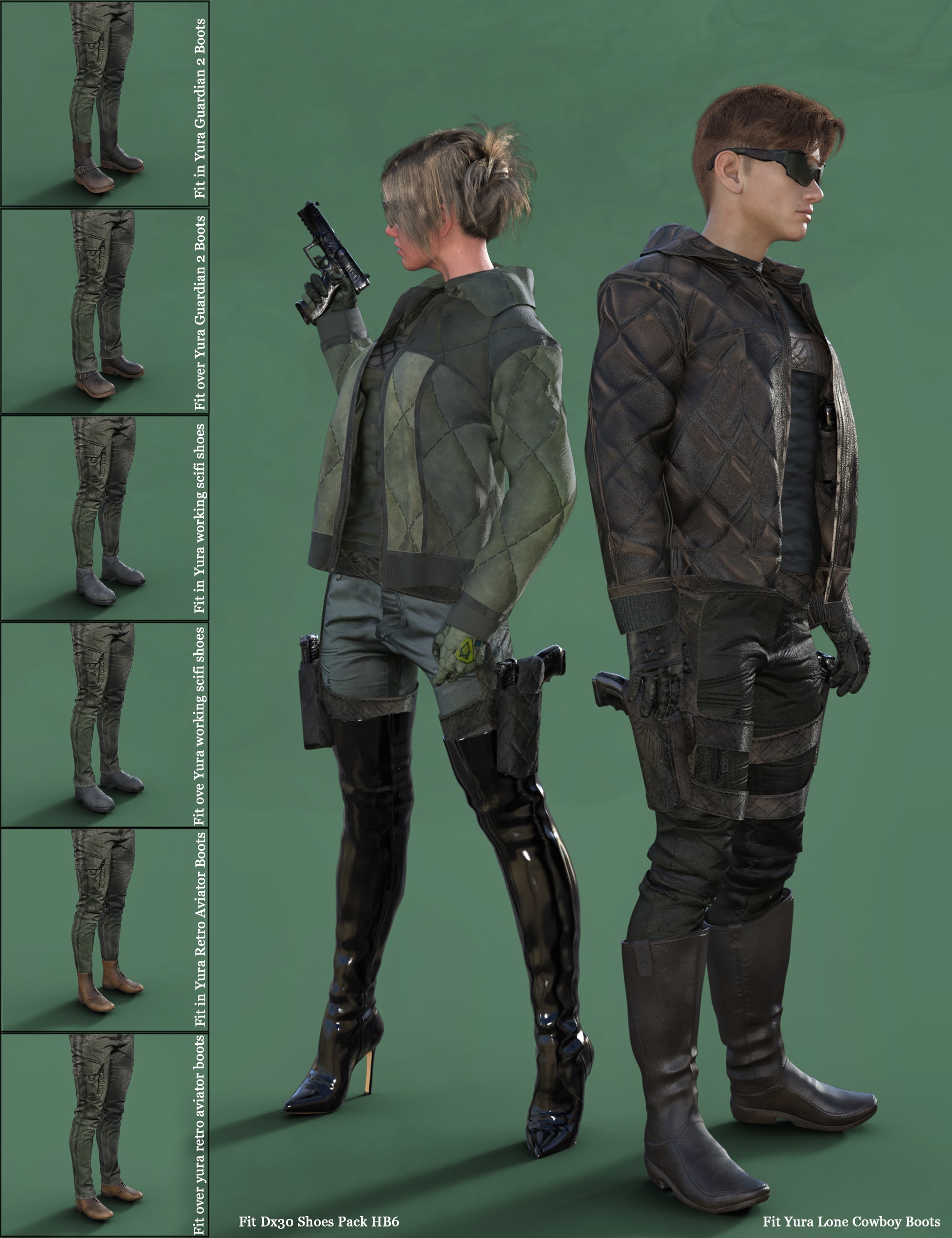 Agent Jones Fit Other Boots | Daz 3D
