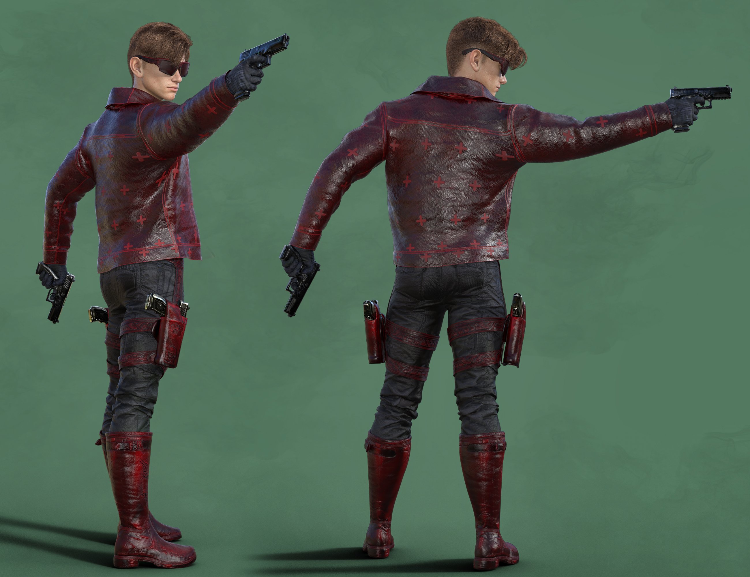 Agent Jones Outfit Textures Add-on | Daz 3D