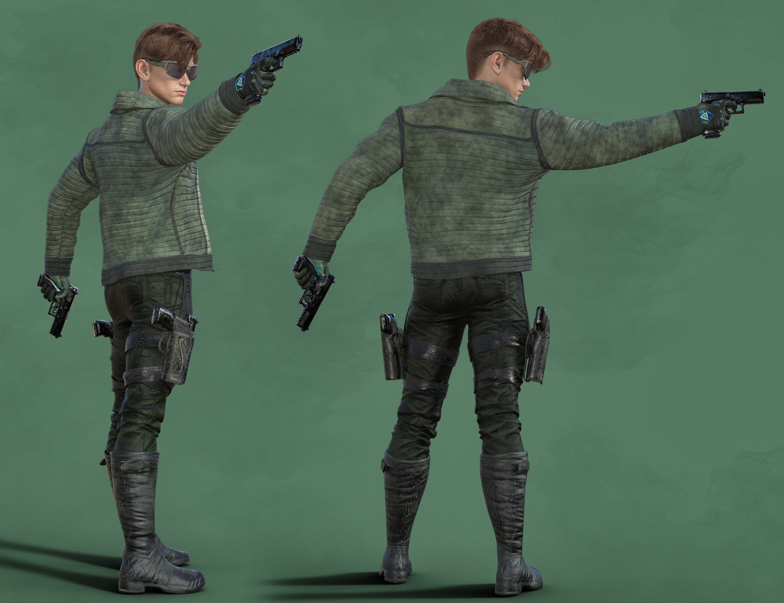 Agent Jones Outfit Textures Add-on | Daz 3D