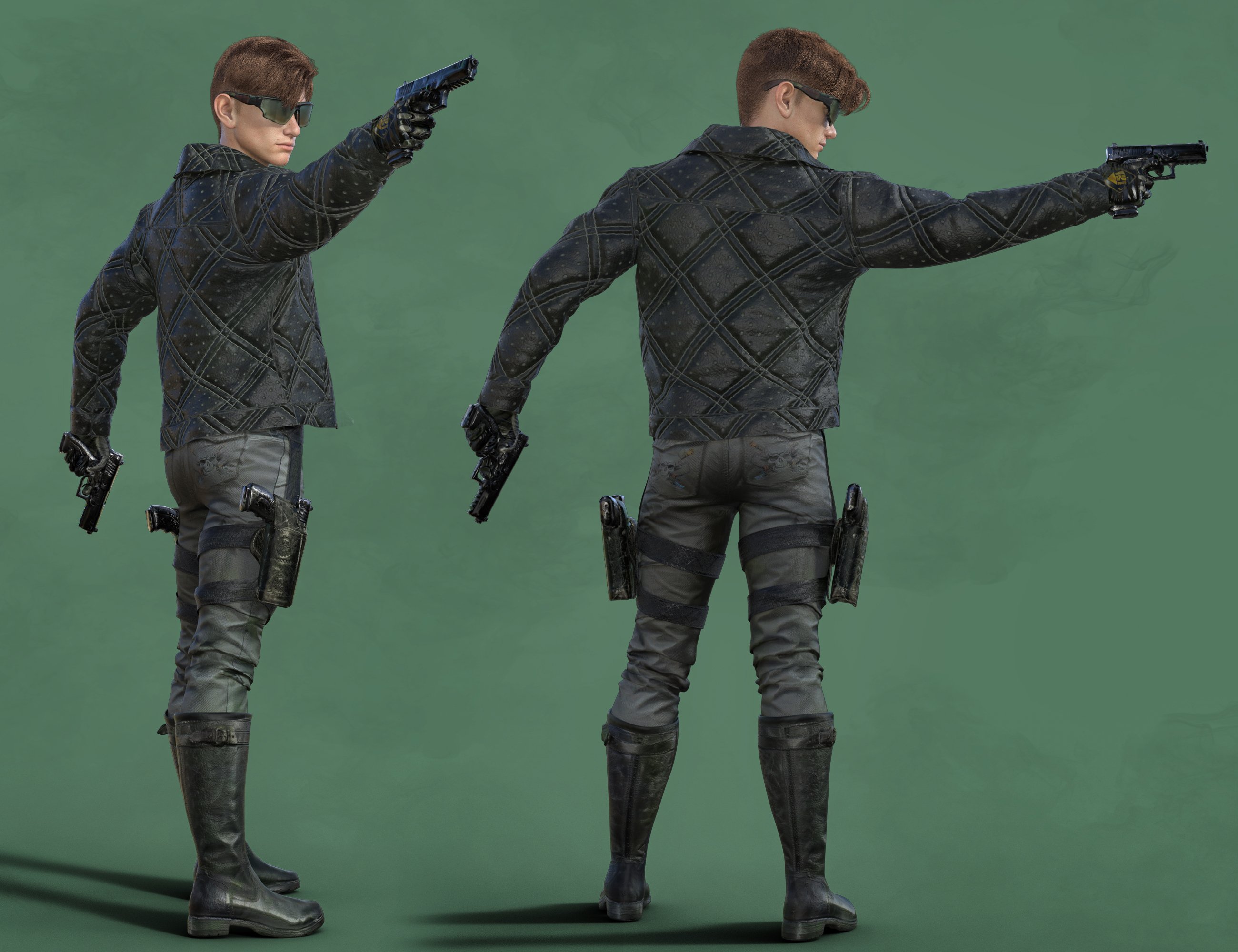 Agent Jones Outfit Textures Add-on | Daz 3D