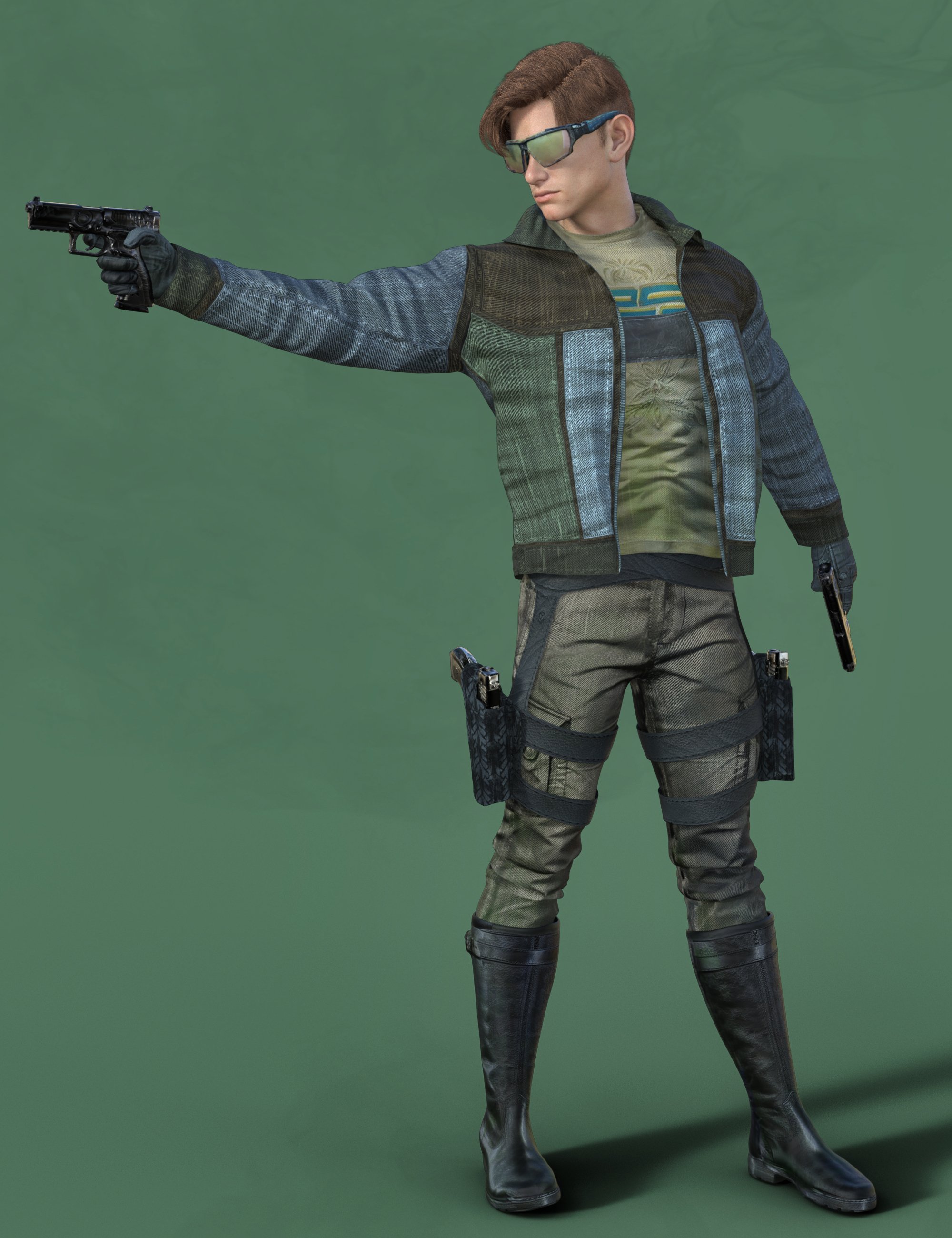 Agent Jones Outfit Textures Add-on | Daz 3D