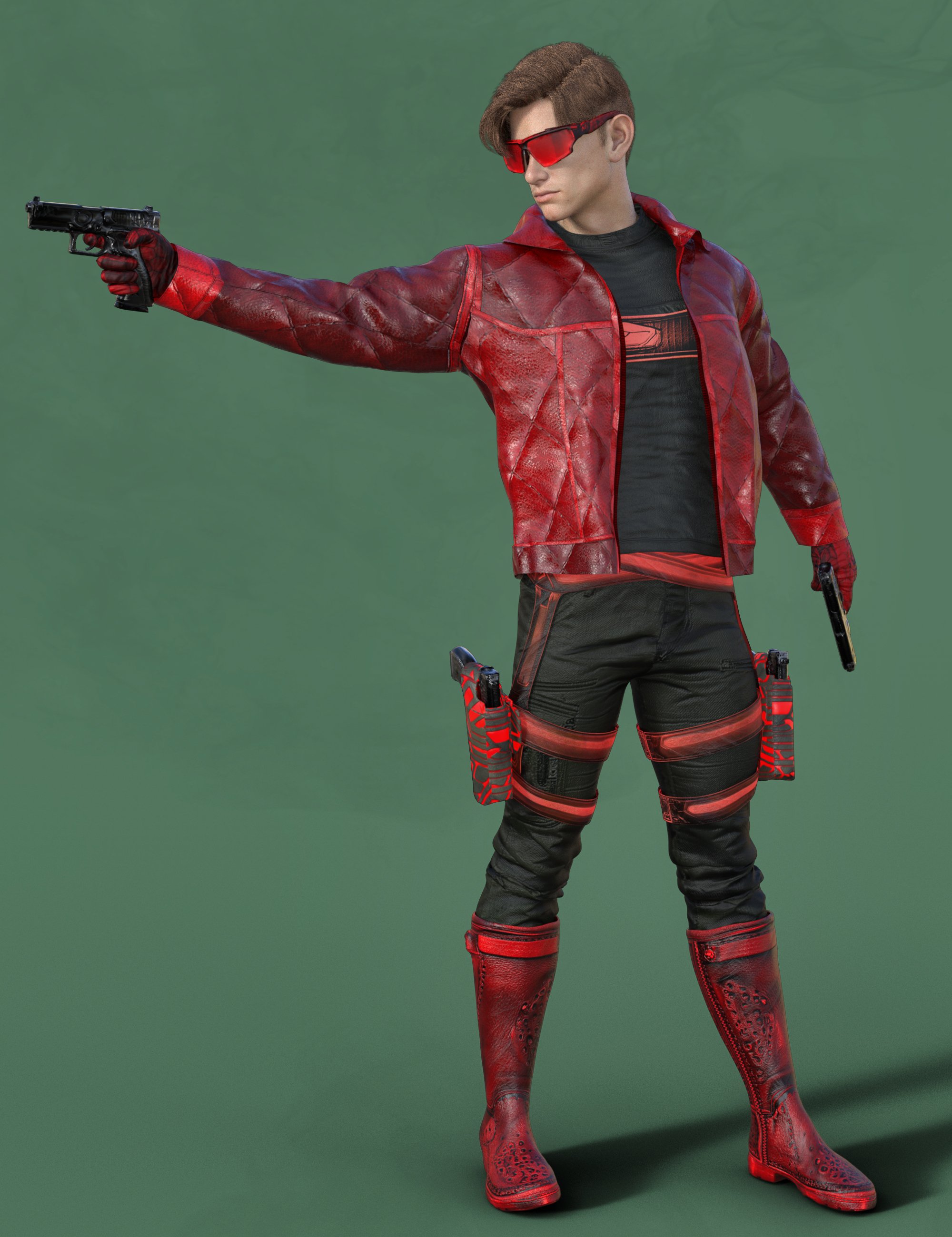 Agent Jones Outfit Textures Add-on | Daz 3D