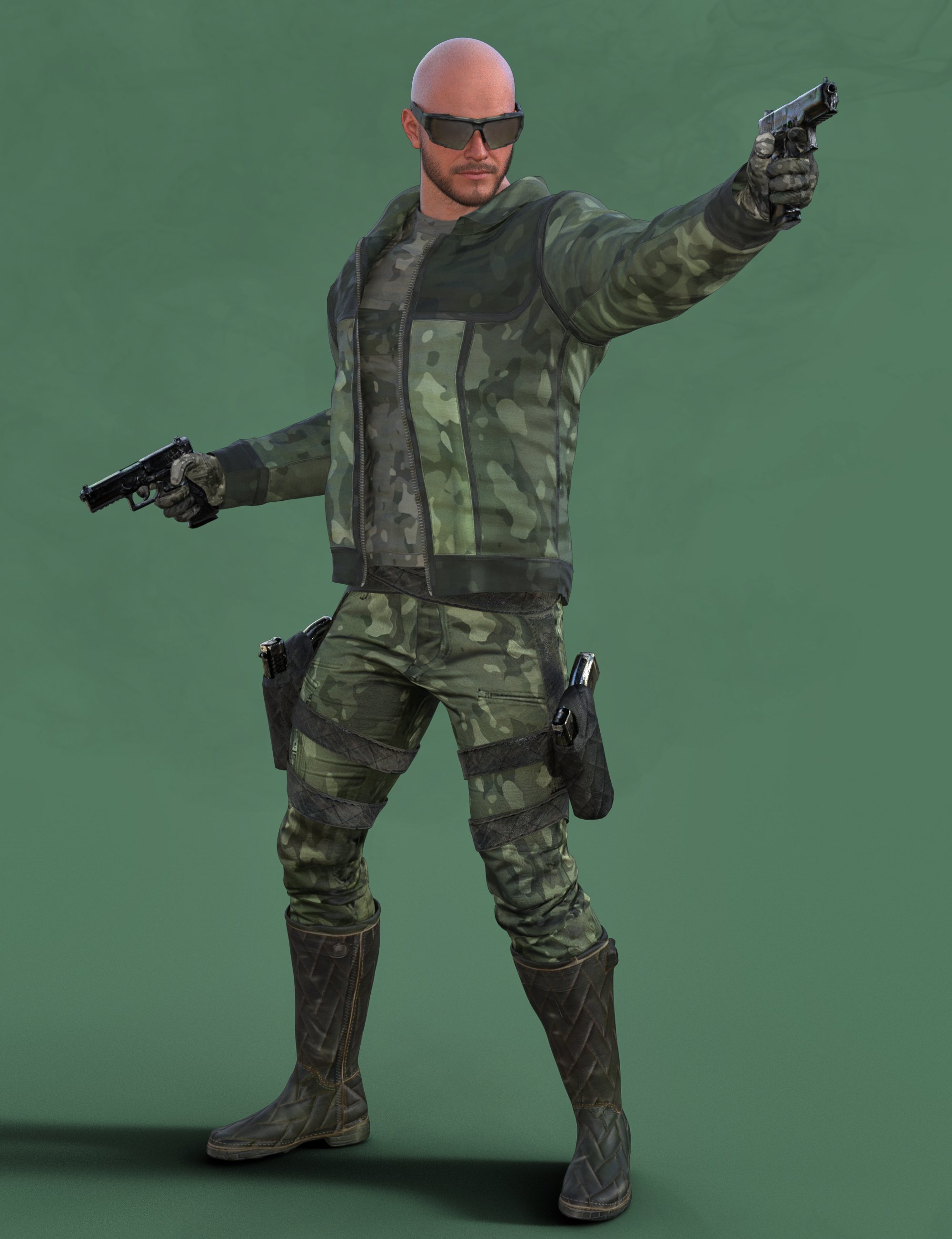 Agent Jones Outfit Textures Add-on | Daz 3D