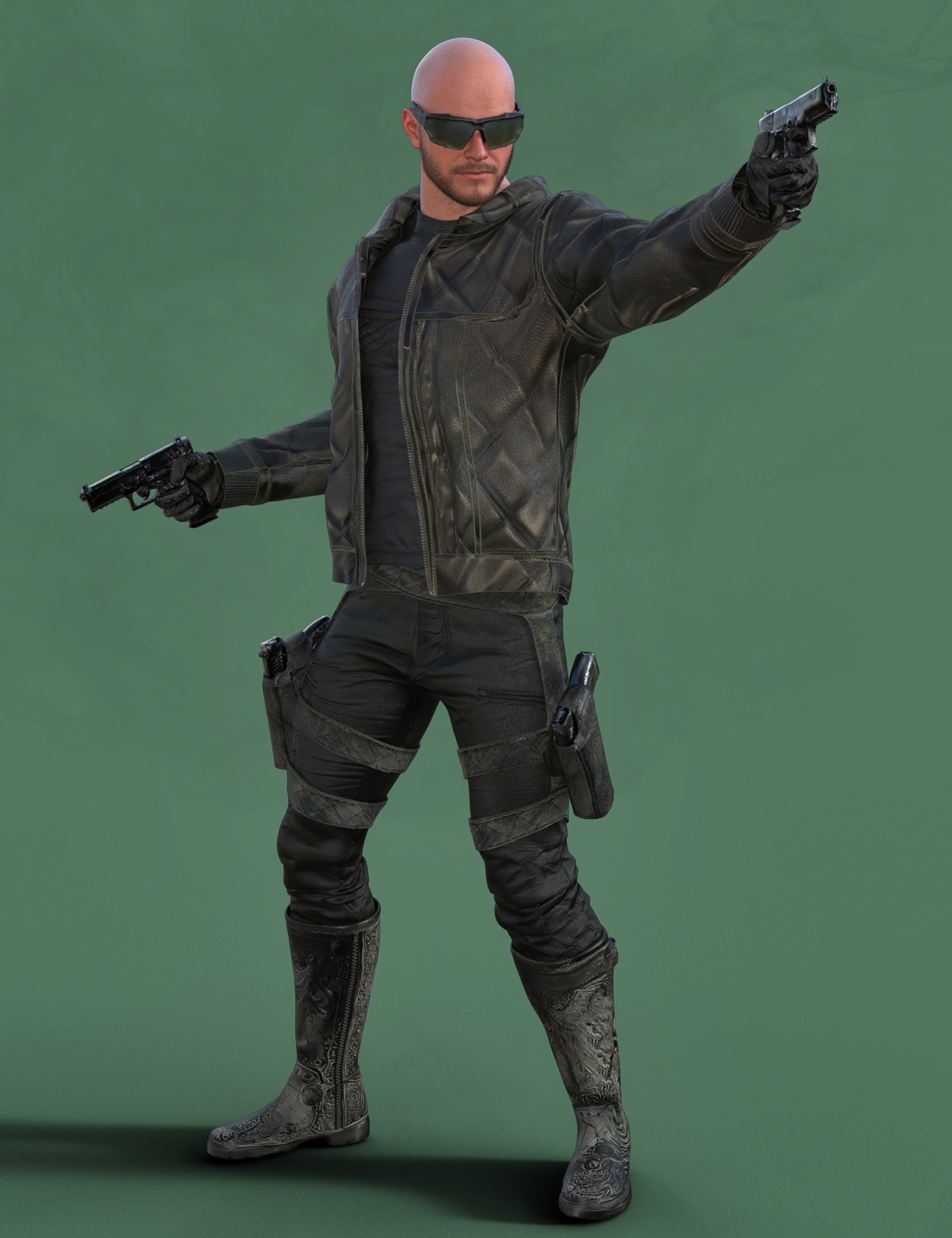 Agent Jones Outfit Textures Add-on | Daz 3D