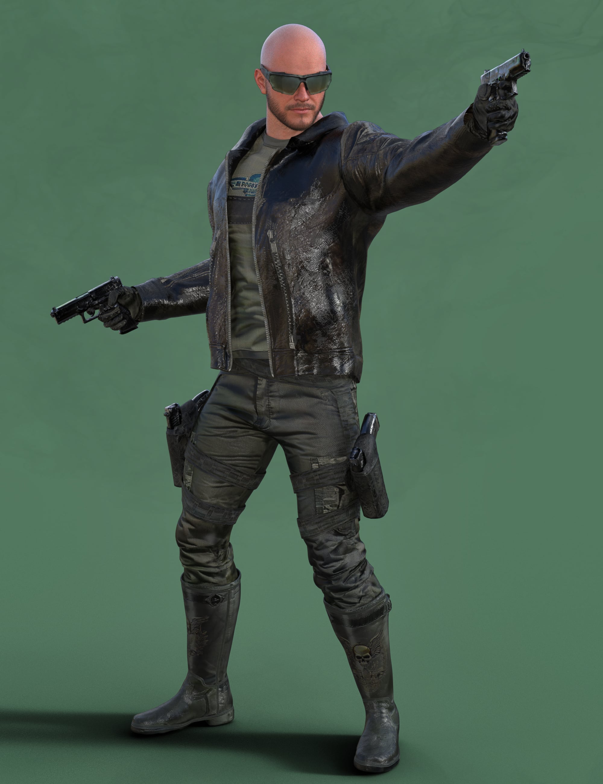 Agent Jones Outfit Textures Add-on | Daz 3D