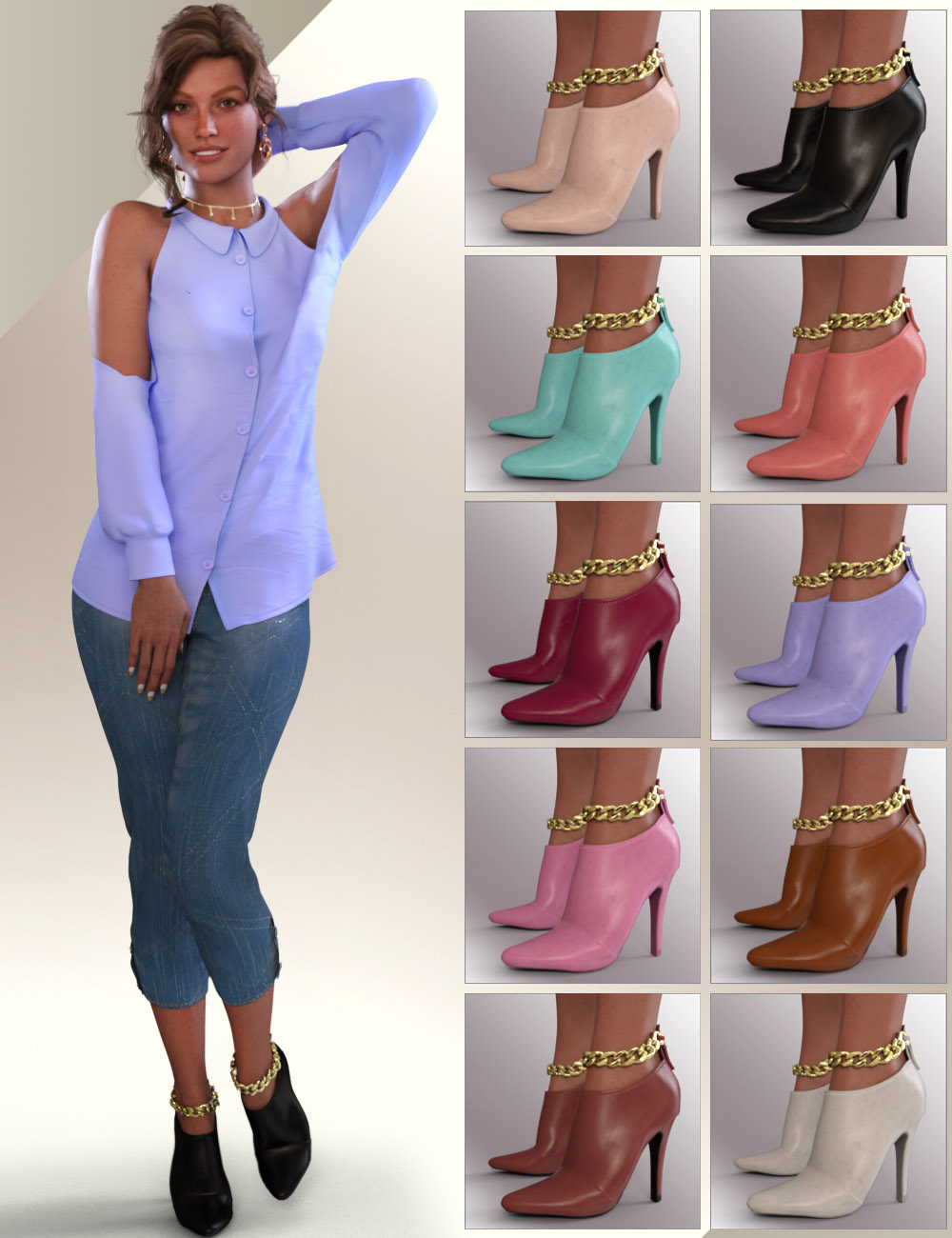dForce Tisara Outfit for Genesis 9 Feminine | Daz 3D