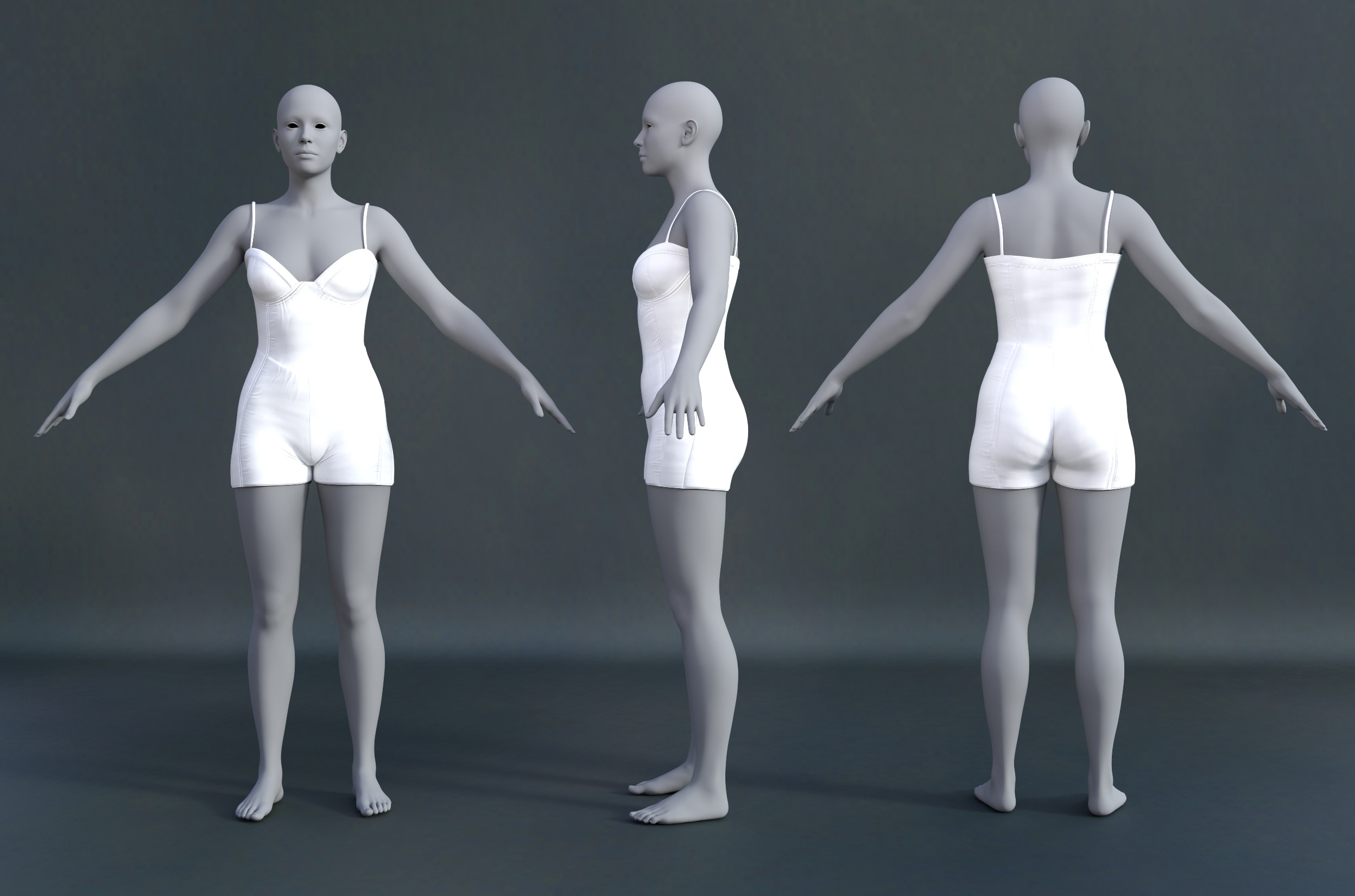 dForce Romy Playsuit for Genesis 9 | Daz 3D