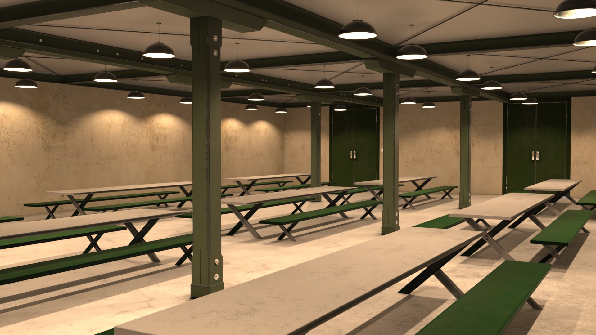 Military Mess Hall | Daz 3D