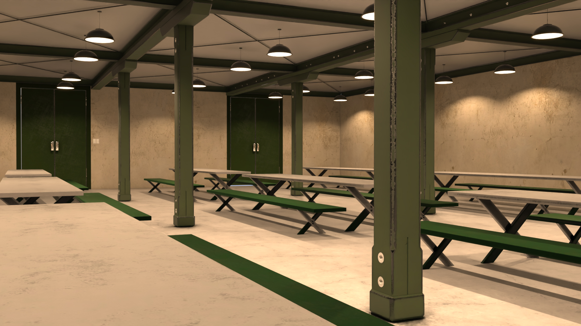 Military Mess Hall | Daz 3D