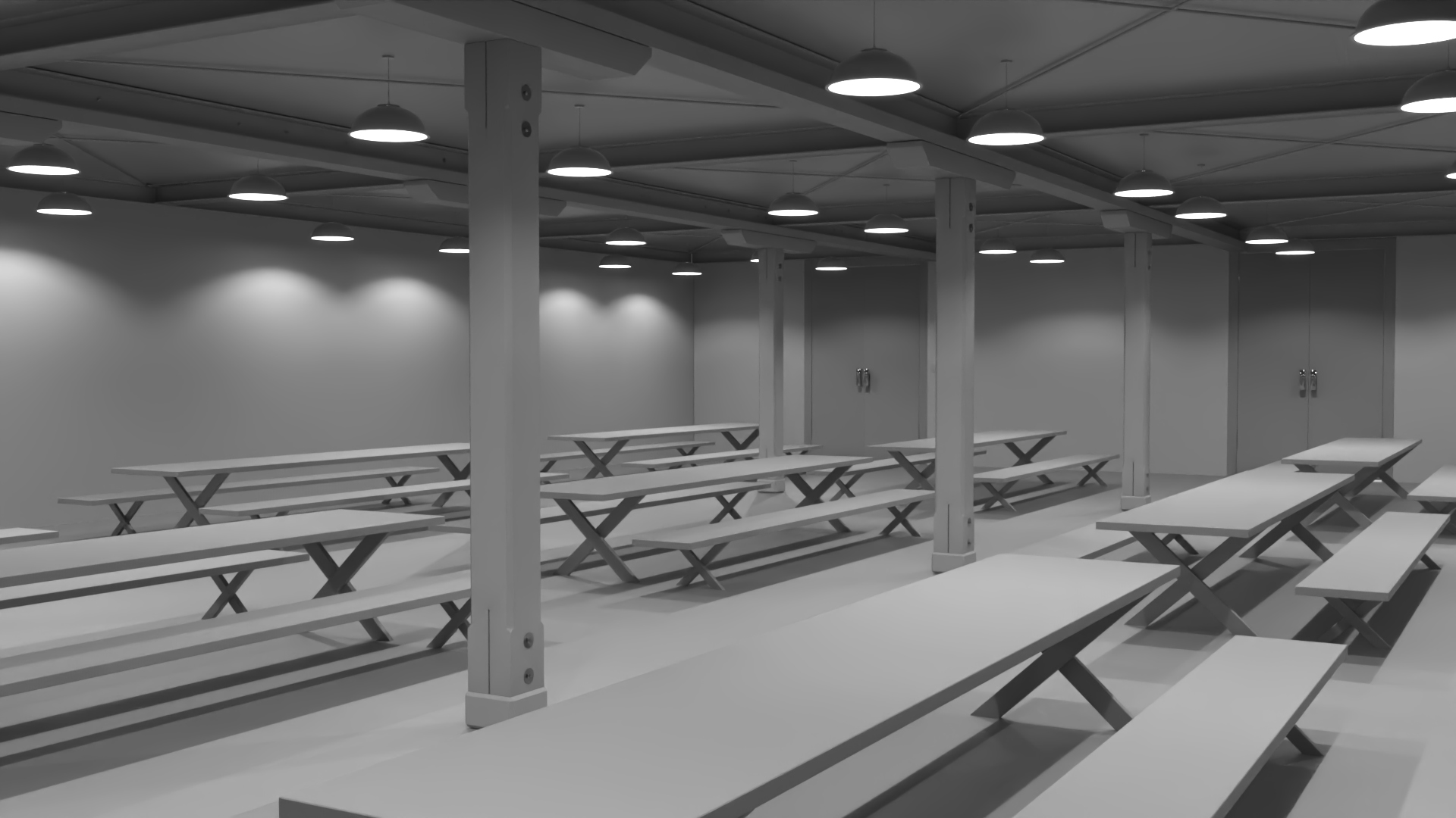 Military Mess Hall | Daz 3D