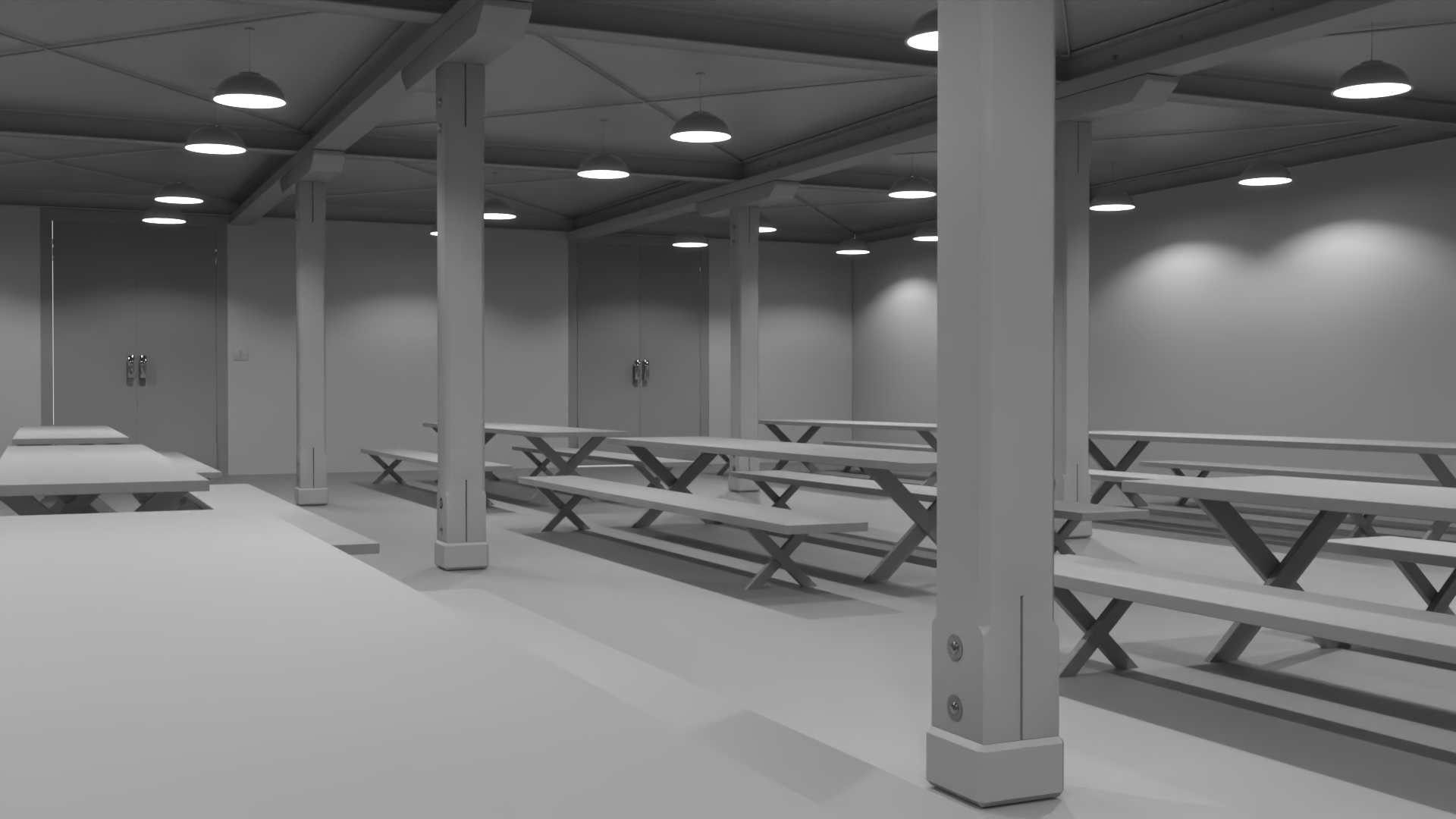 Military Mess Hall | Daz 3D