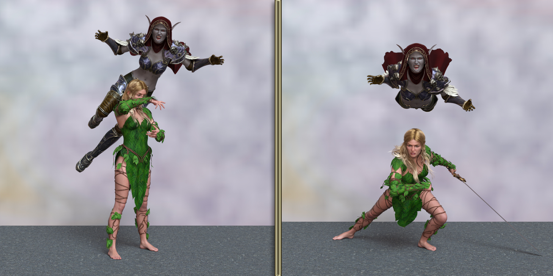 Enchanted Guardians Poses for Genesis 9 Base | Daz 3D
