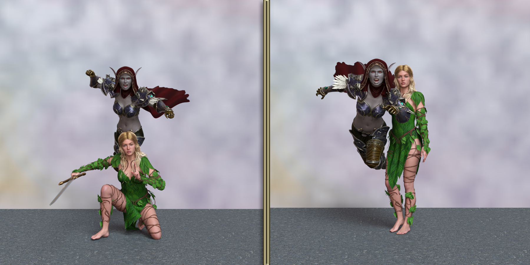 Enchanted Guardians Poses for Genesis 9 Base | Daz 3D