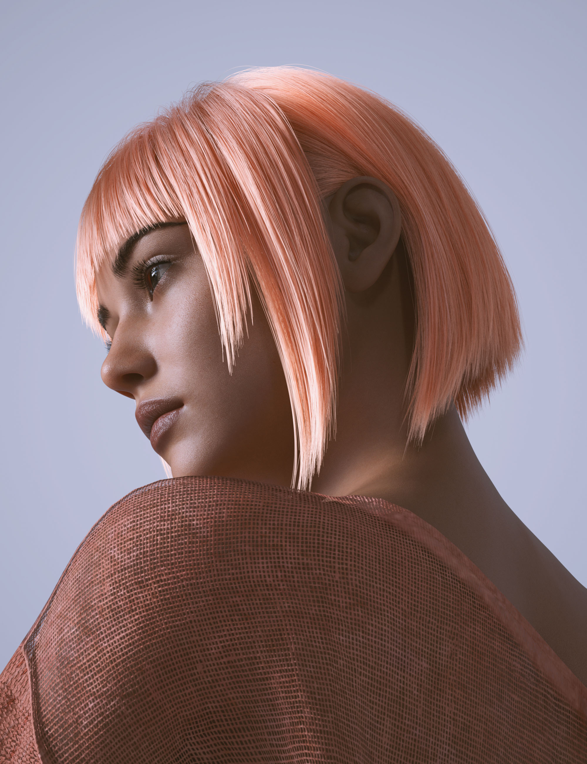 dForce AK Virtuous Hair for Genesis 9 | Daz 3D