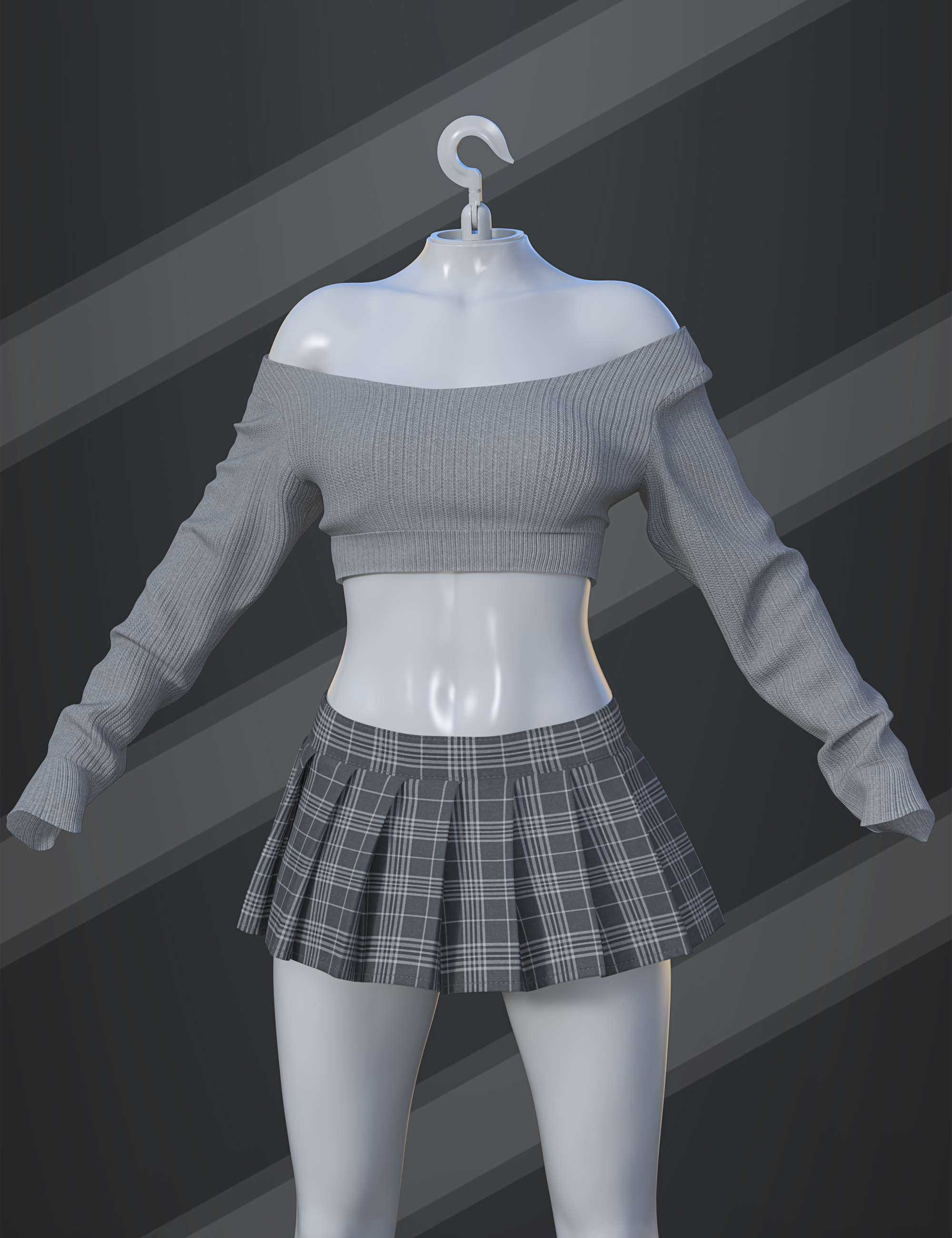 Dforce Su Sexy Sweater Set For Genesis 9 8 1 And 8 Female Daz 3d