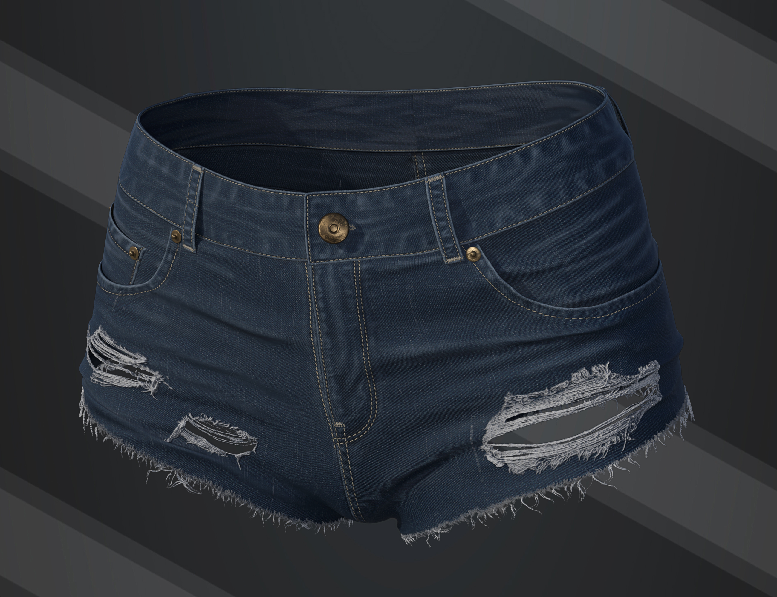 dForce SU Ripped Jeans for Genesis 9, 8.1, and 8 Female | Daz 3D